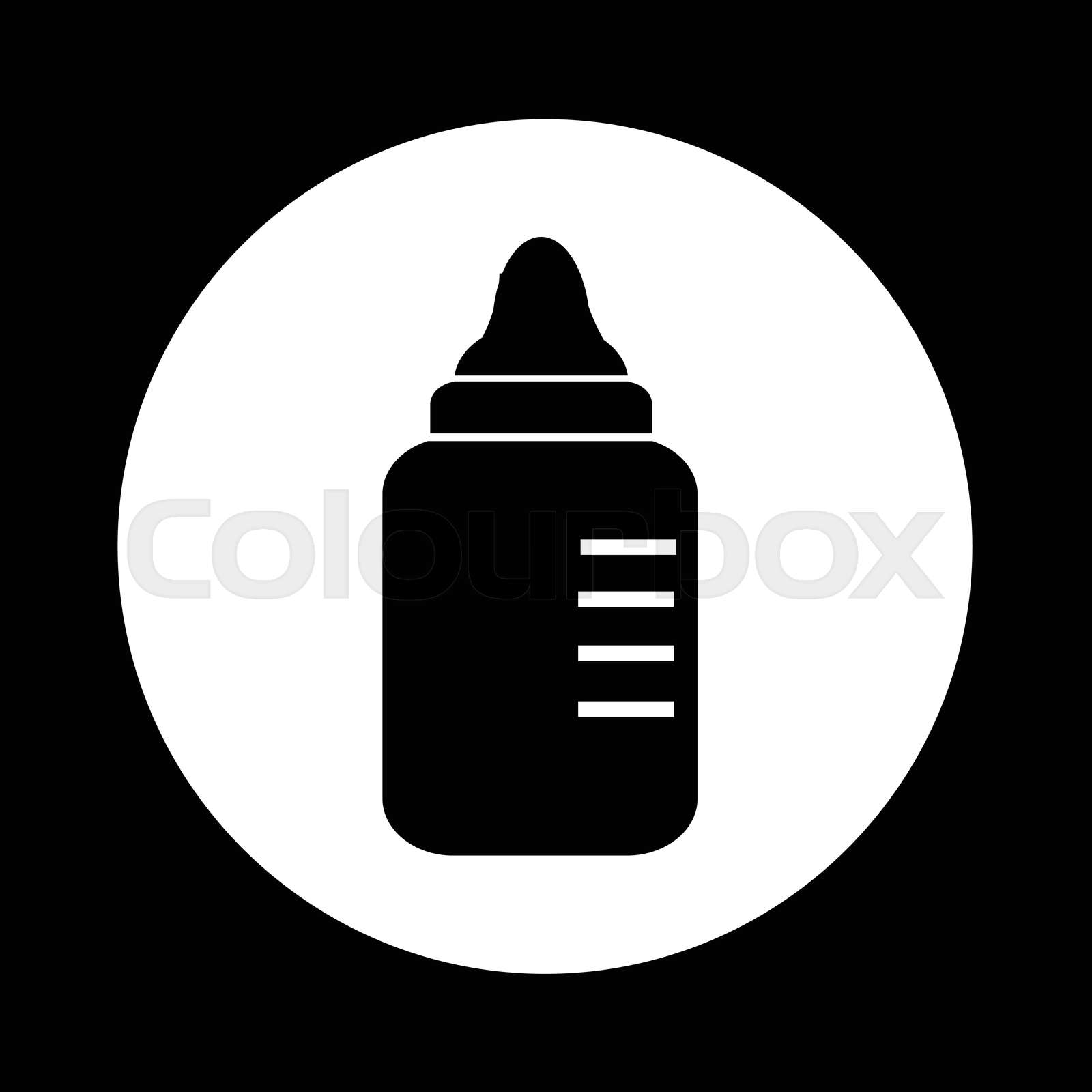 baby milk bottle icon illustration design | Stock vector | Colourbox