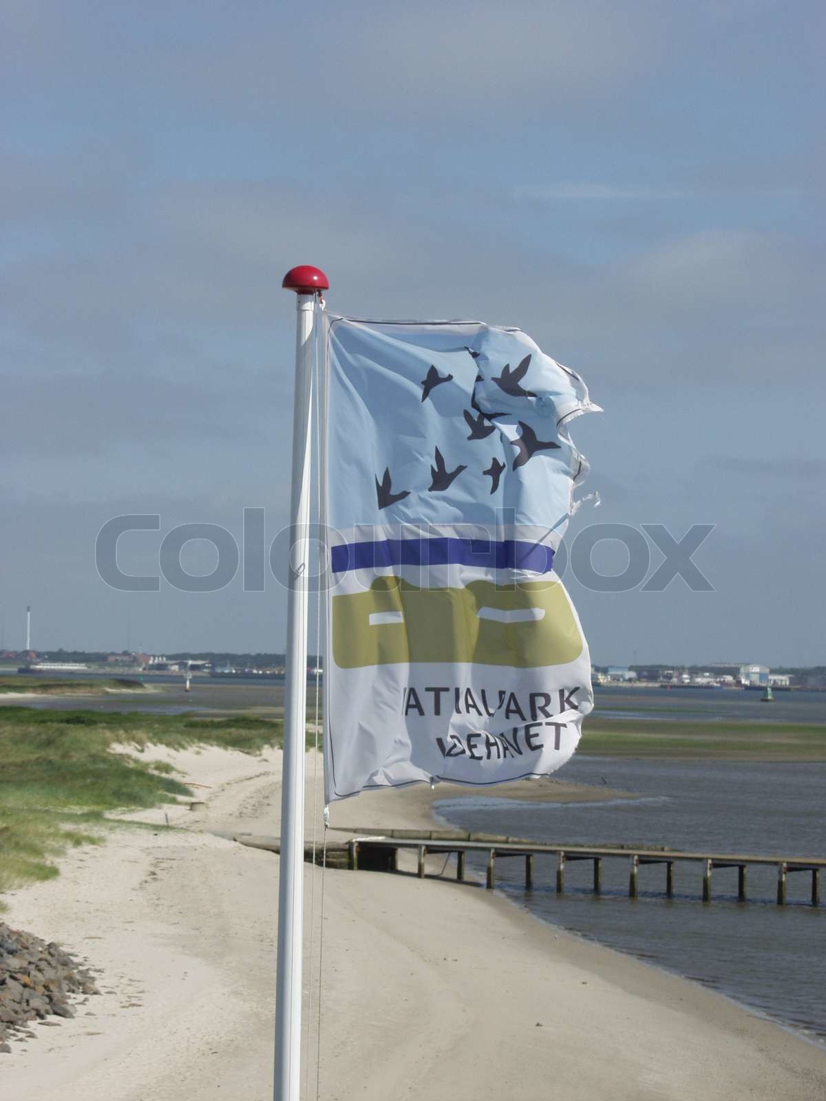 badebro badestrand danmark fanø flag flagstang havn lillebælt ...
