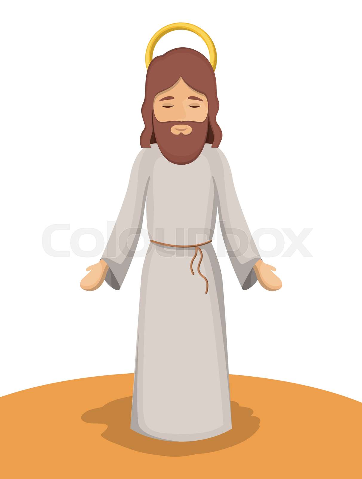 Jesus god cartoon design | Stock vector | Colourbox