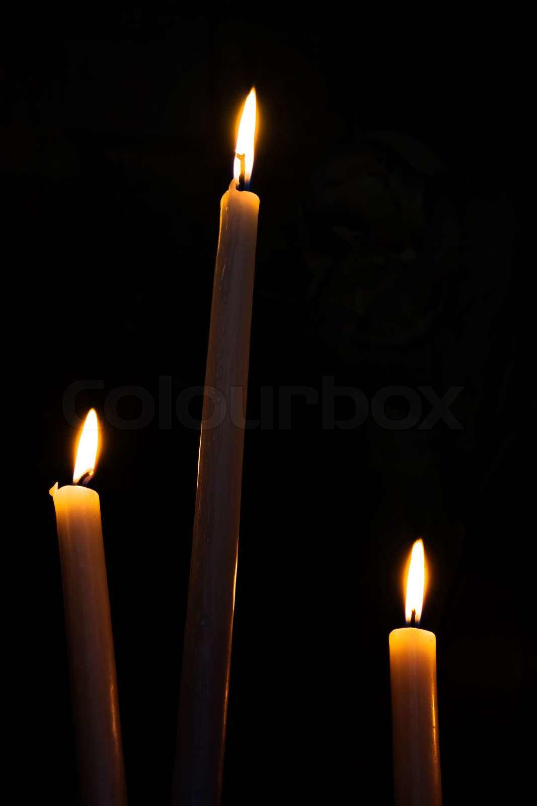 candles in the night | Stock image | Colourbox
