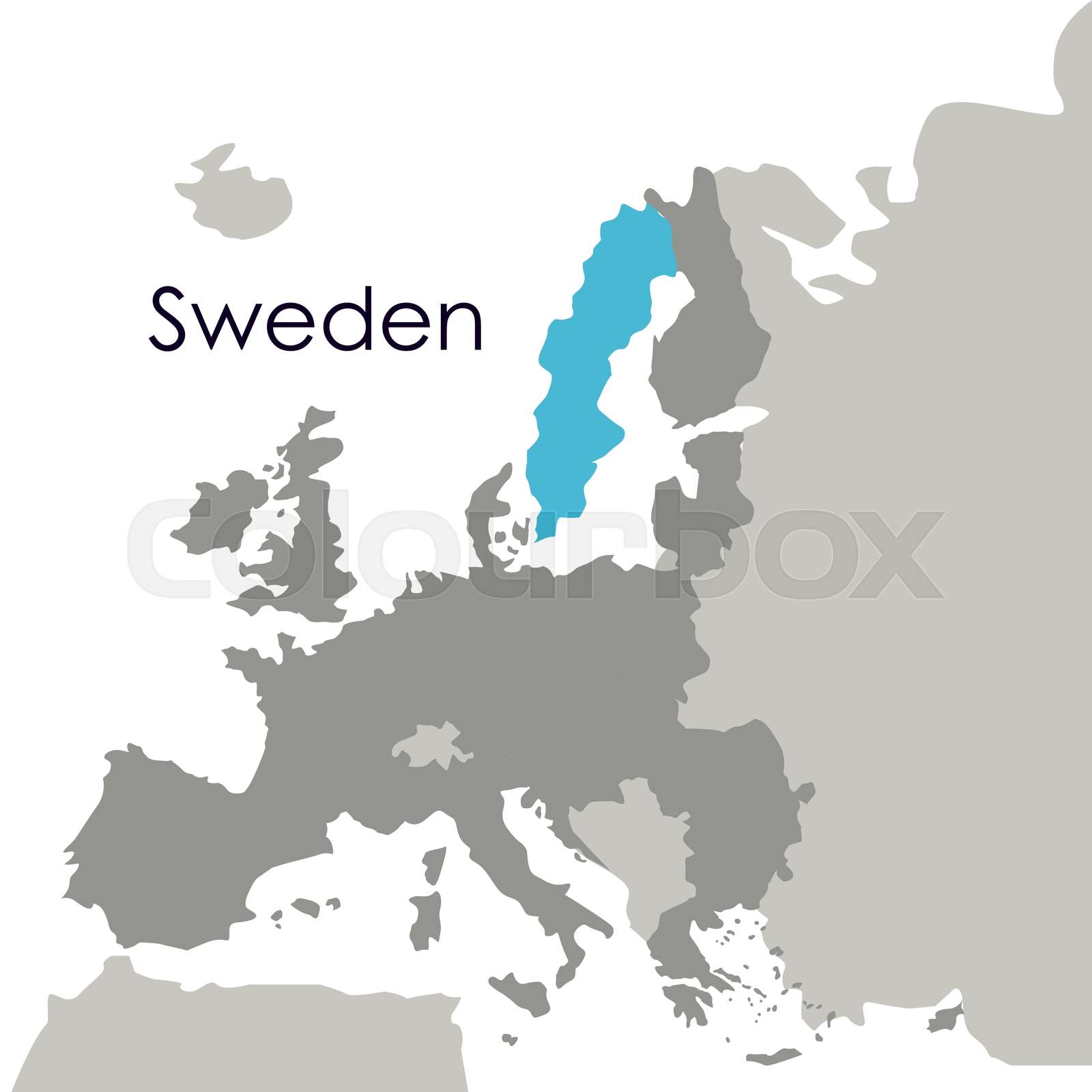 Isolated sweden map design | Stock vector | Colourbox