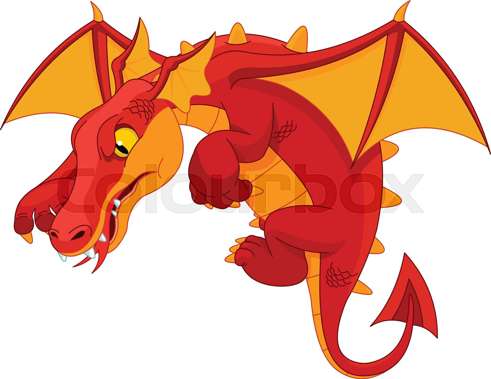 Red Dragon | Stock vector | Colourbox