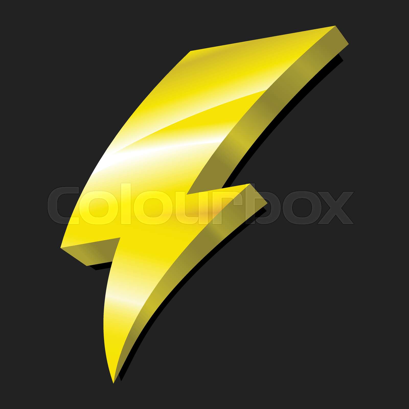 Electric Lightning Bolt Symbol | Stock vector | Colourbox