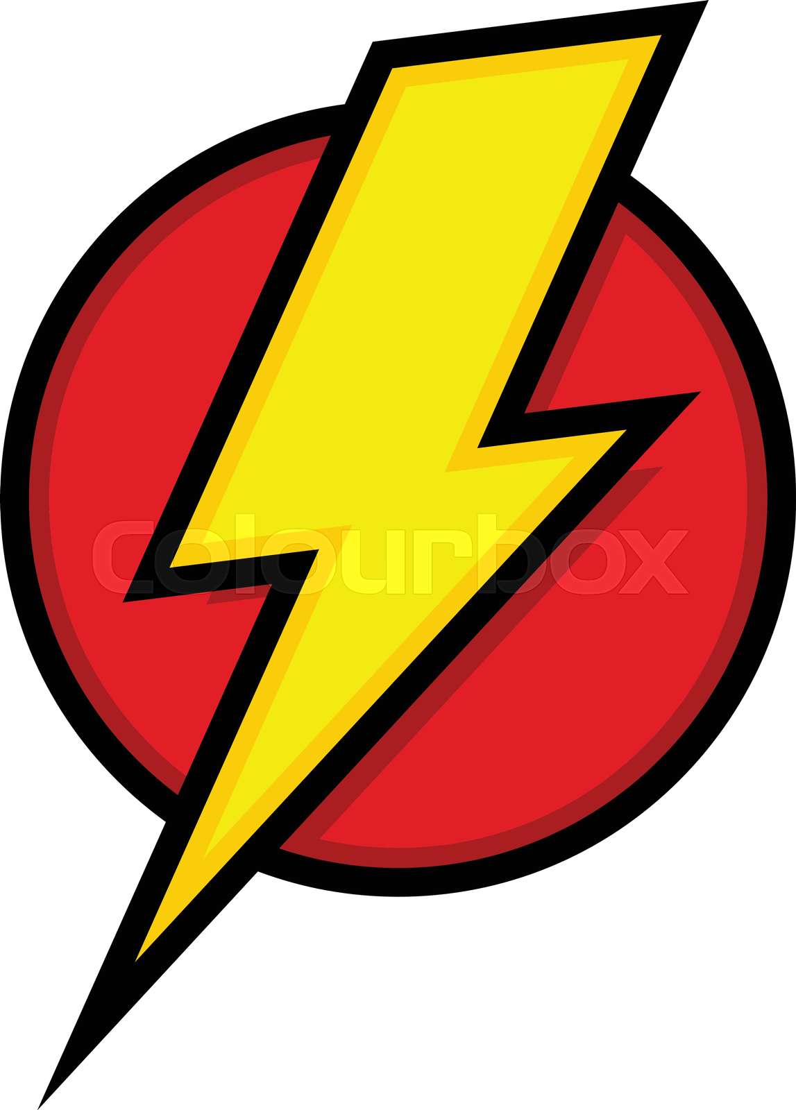 blitz, pfeil, schwarz | Stock-Vektor | Colourbox