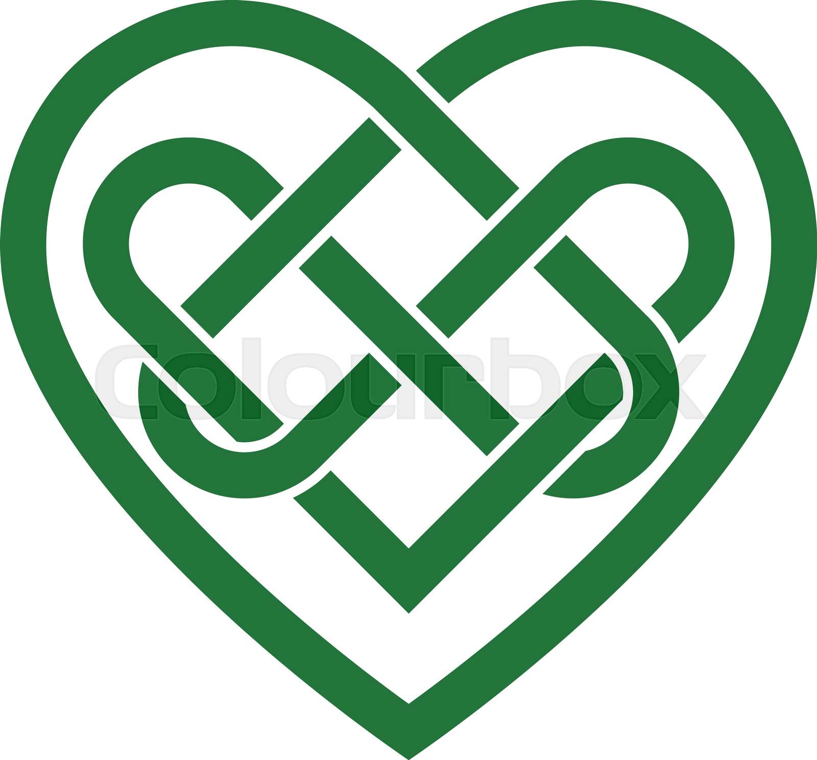 Celtic knot heart vector illustration | Stock vector | Colourbox