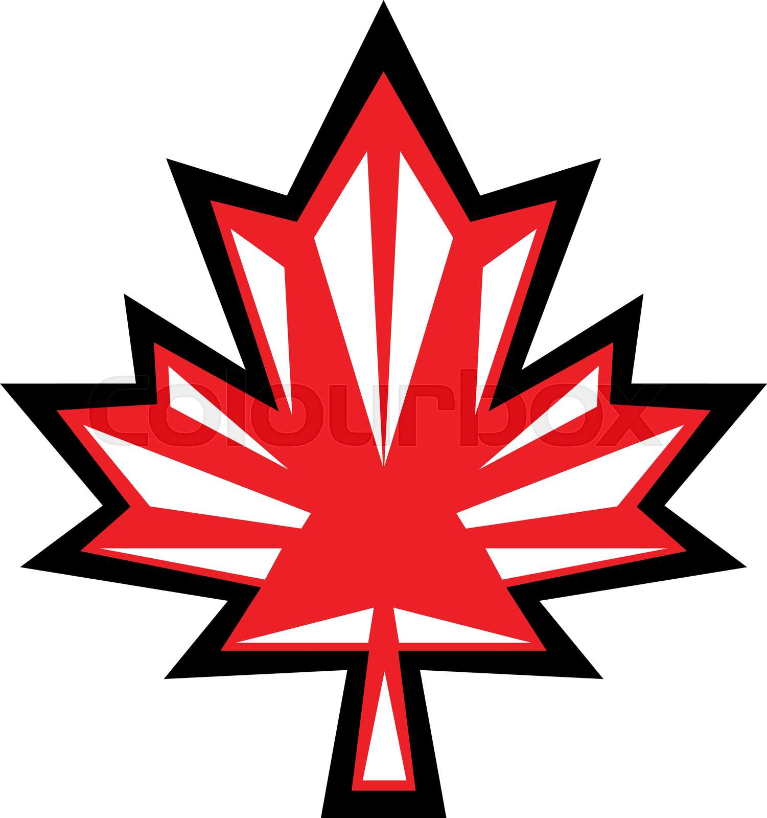 Maple Leaf Vector Icon Stock Vector Colourbox