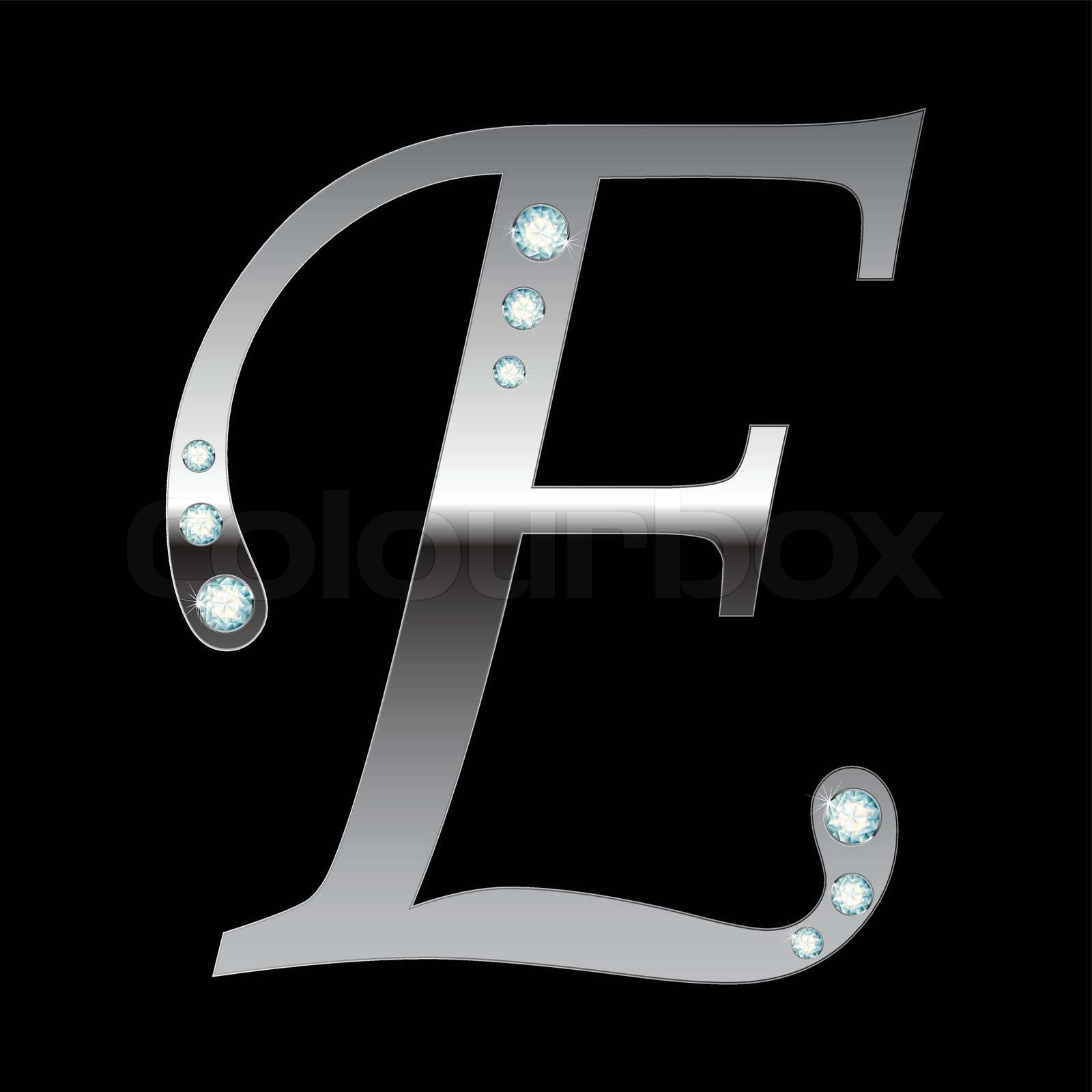 vector silver metallic letter E with stripes isolated | Stock vector ...