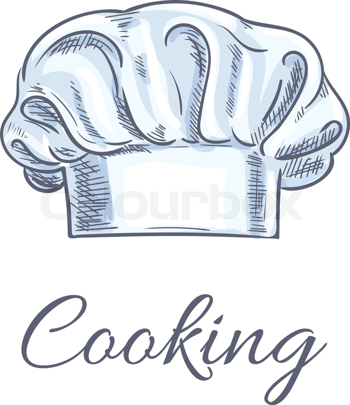 kokkehue, tegning, hat | Stock vektor | Colourbox