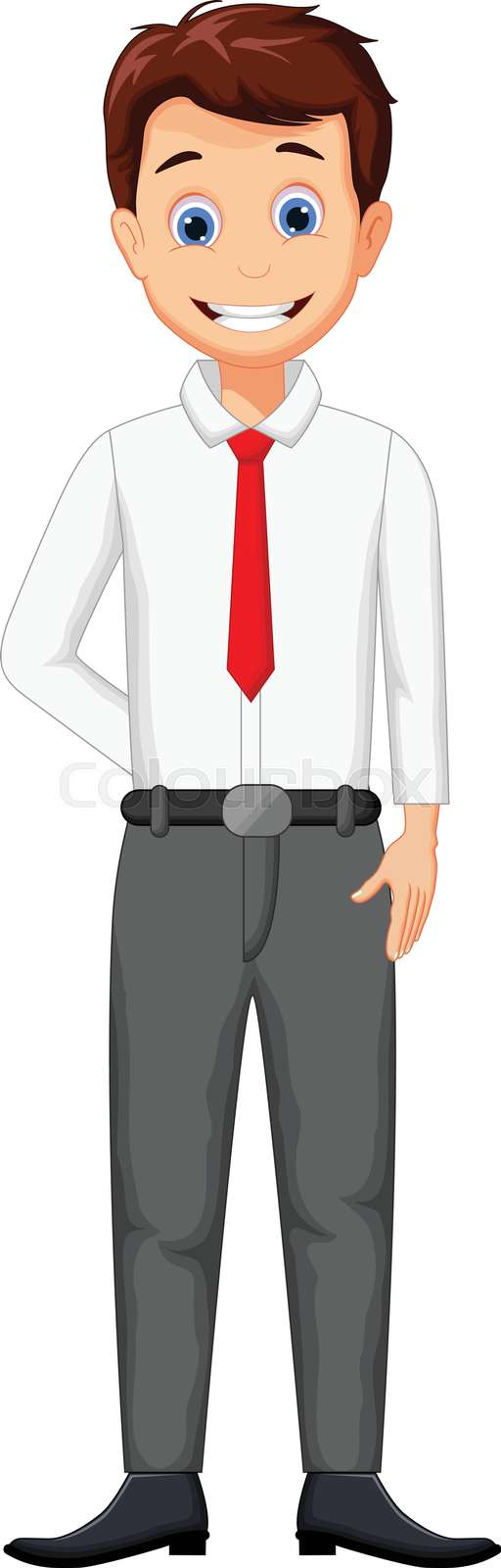 funny business man cartoon | Stock vector | Colourbox