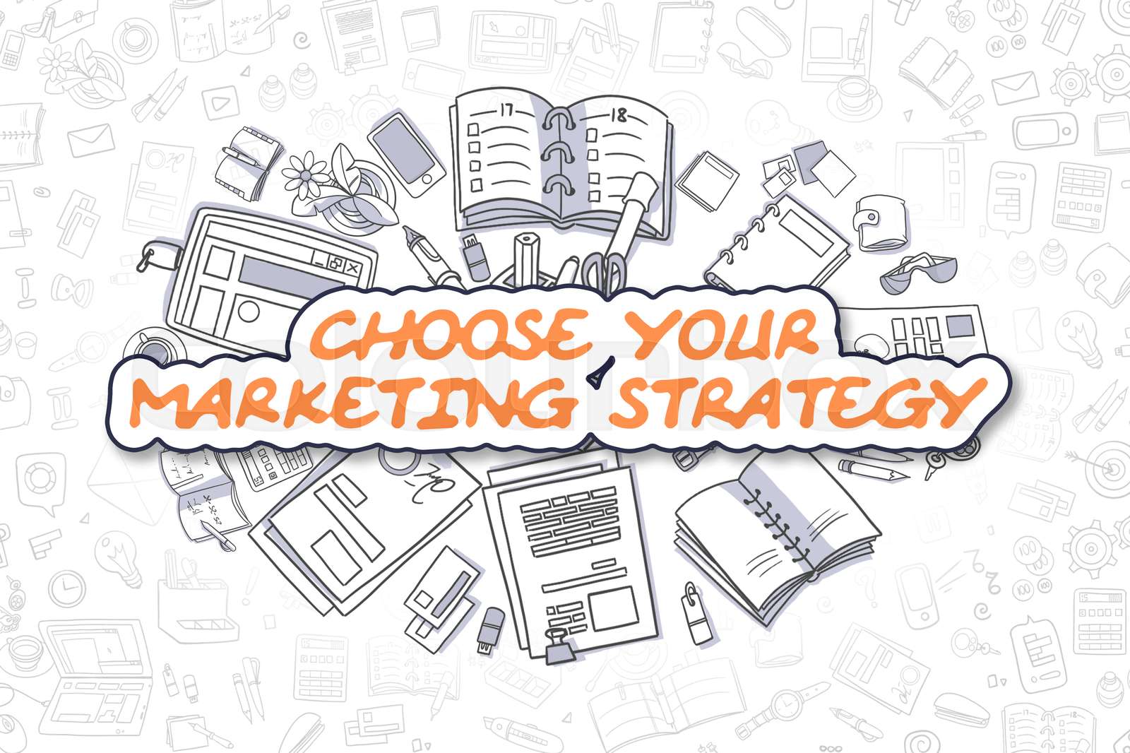 Choose Your Marketing Strategy - Business Concept. | Stock image ...