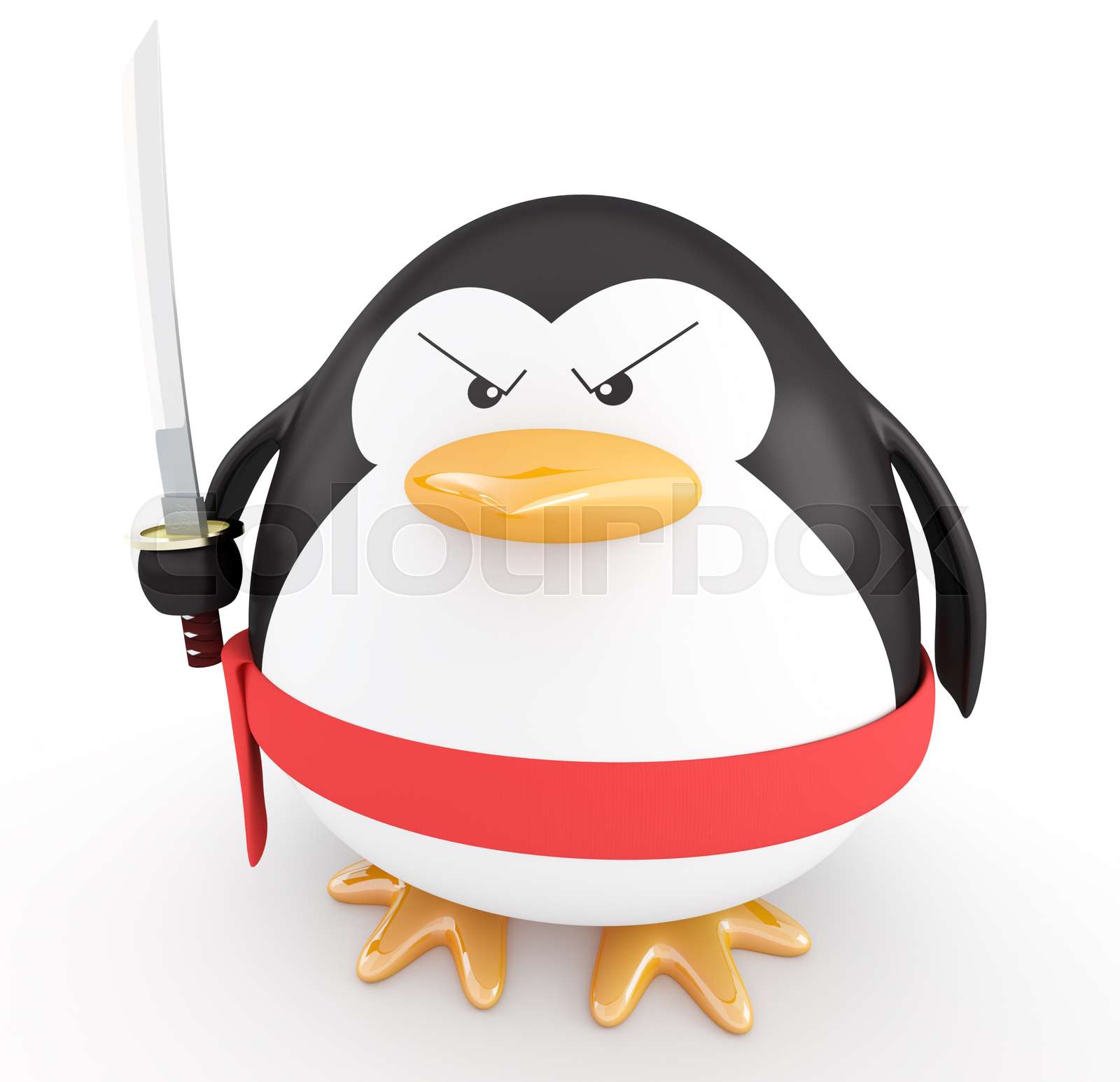 Ninja penguin | Stock image | Colourbox