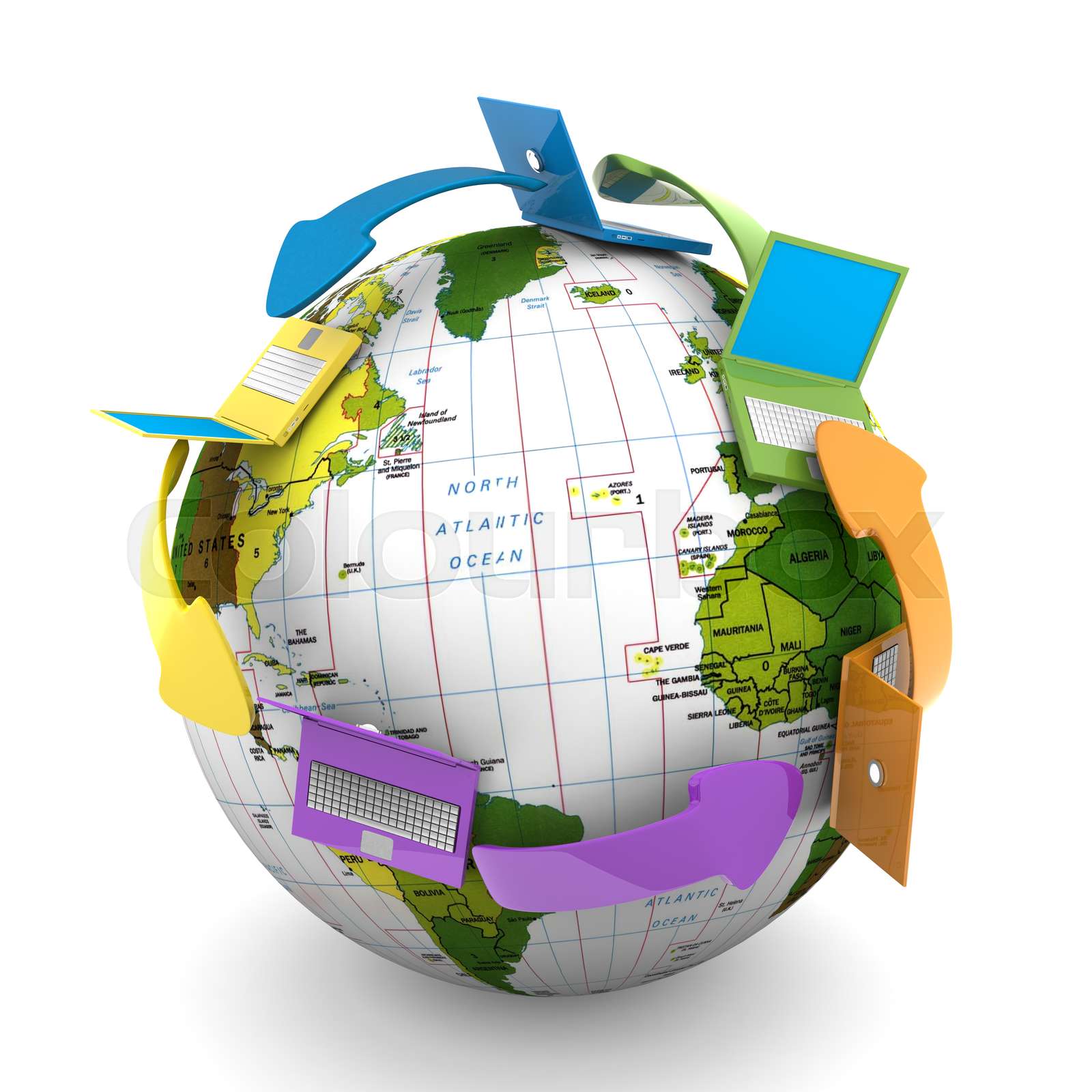 Global Network | Stock image | Colourbox