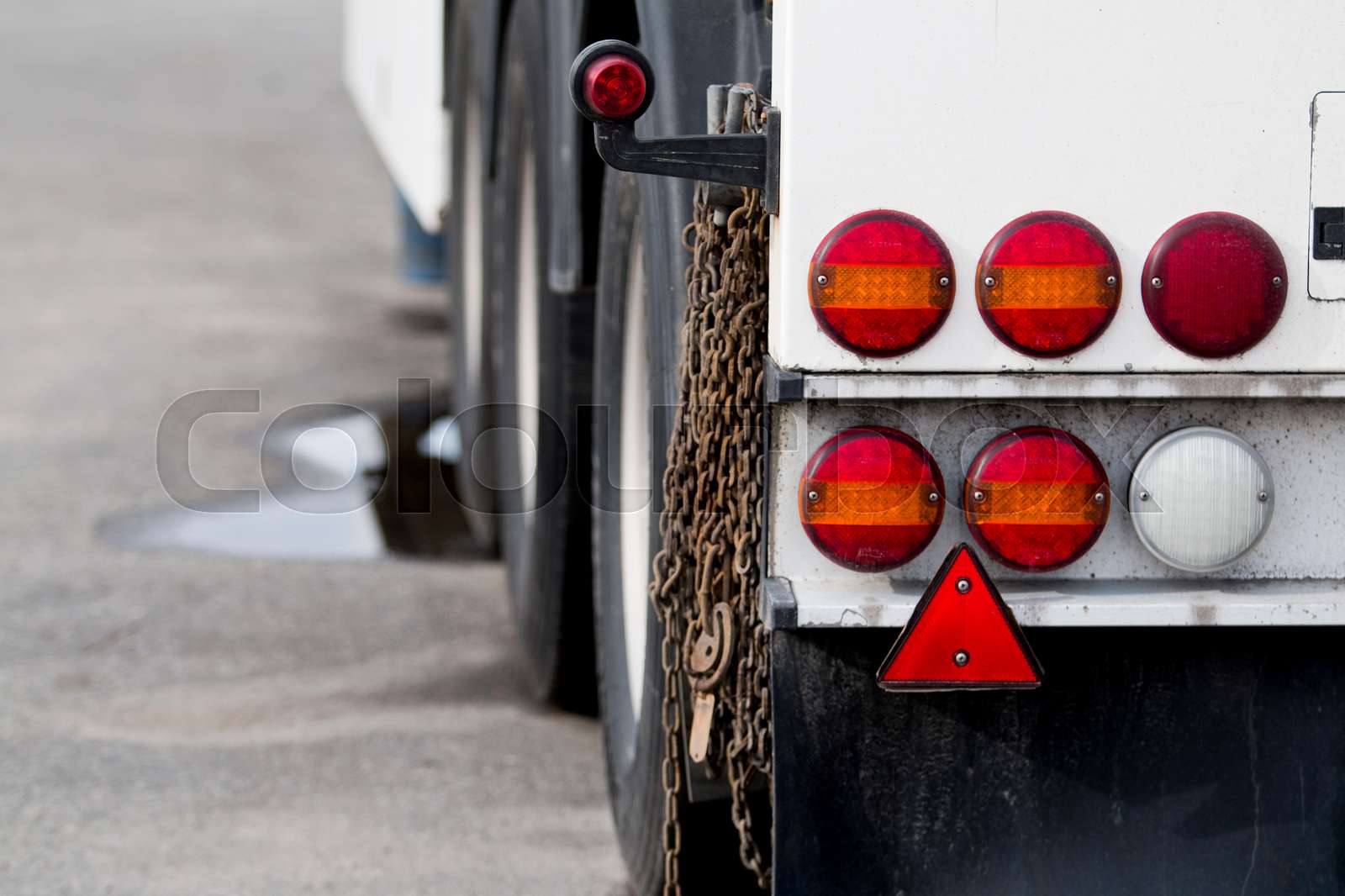 Heavy Truck from Behind | Stock image | Colourbox