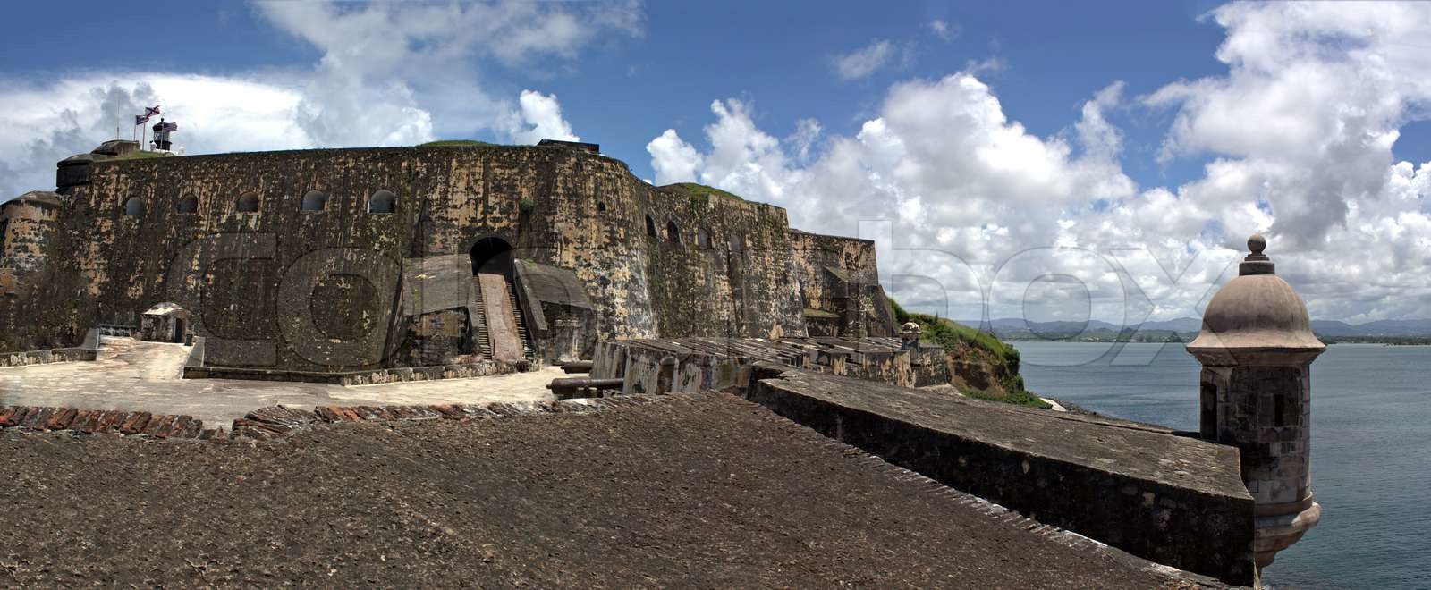 El Morro fort located in Old San Juan Puerto Rico is a popular tourist ...