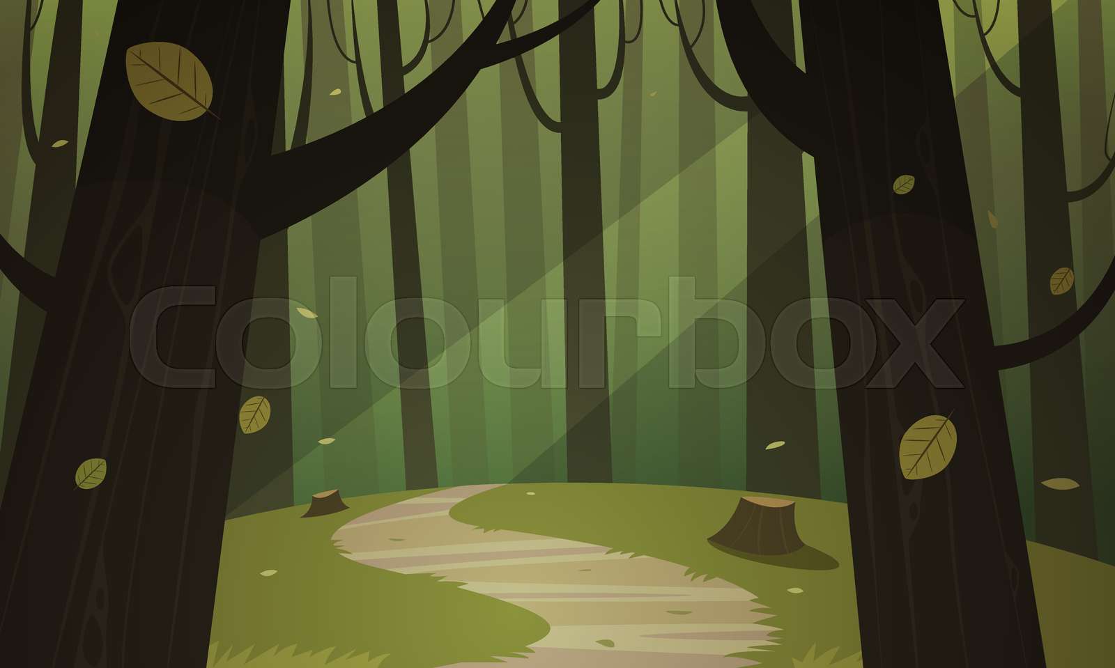 Forest Trail | Stock vector | Colourbox