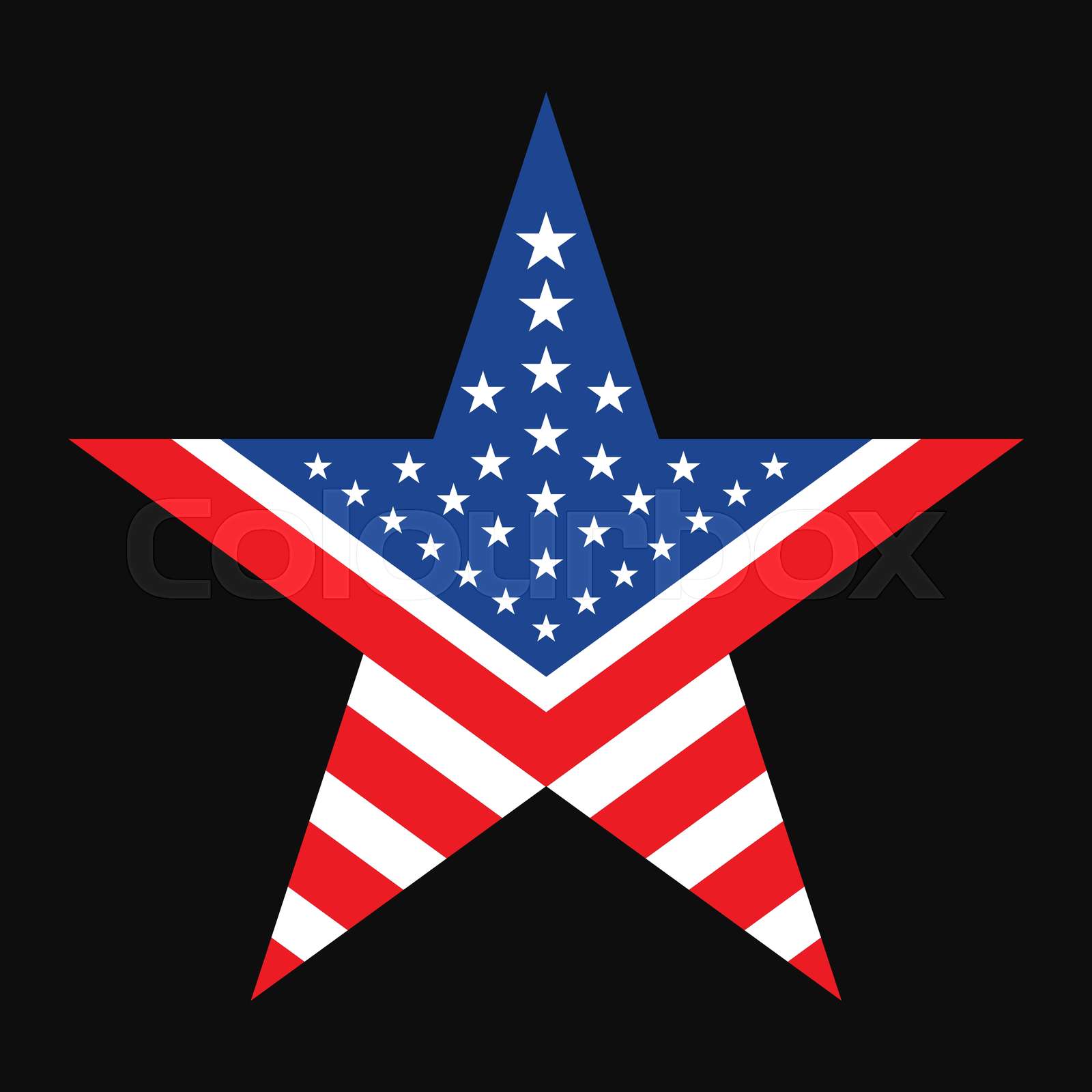 USA America Star graphic | Stock vector | Colourbox