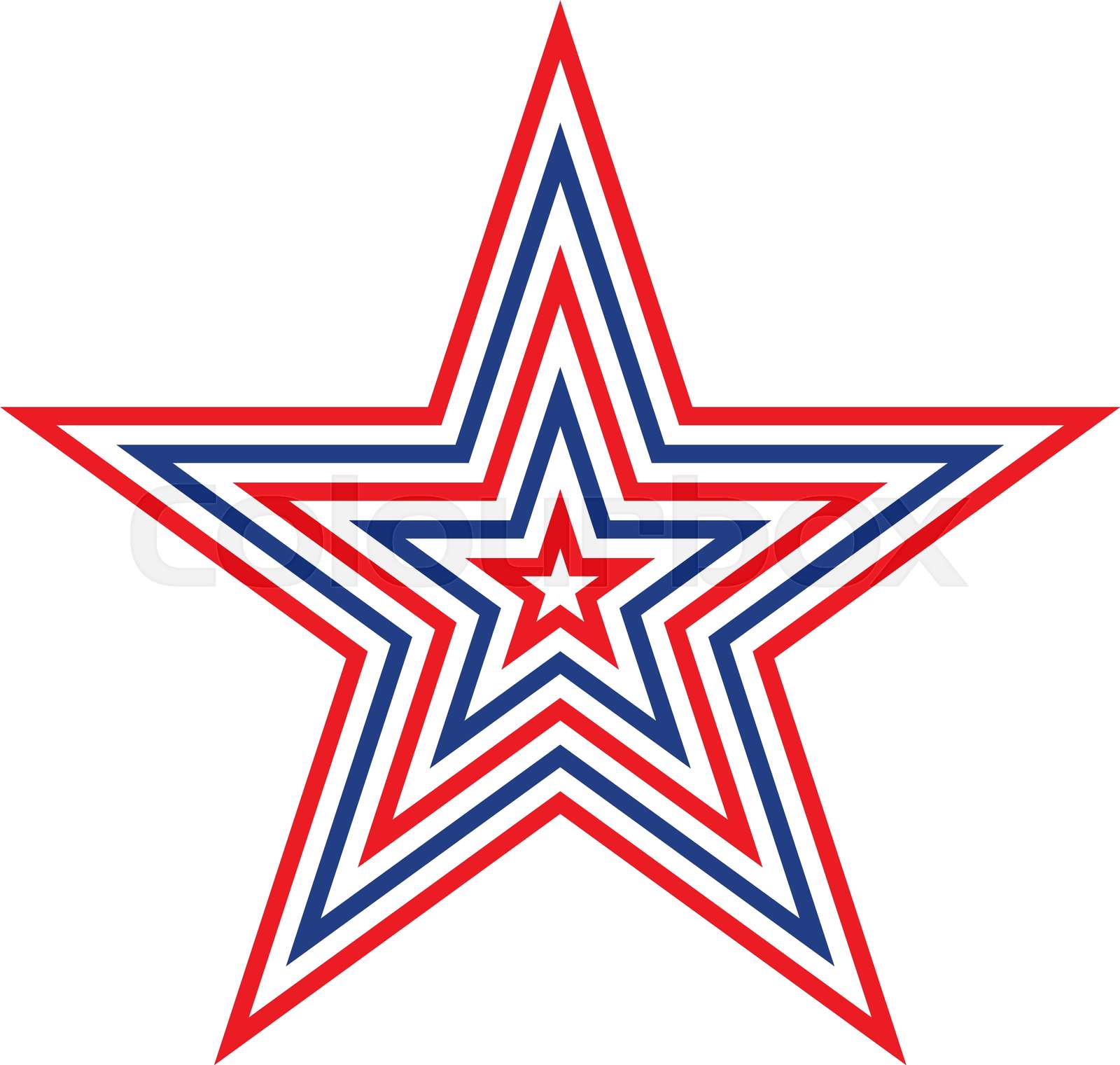 USA America Star graphic | Stock vector | Colourbox