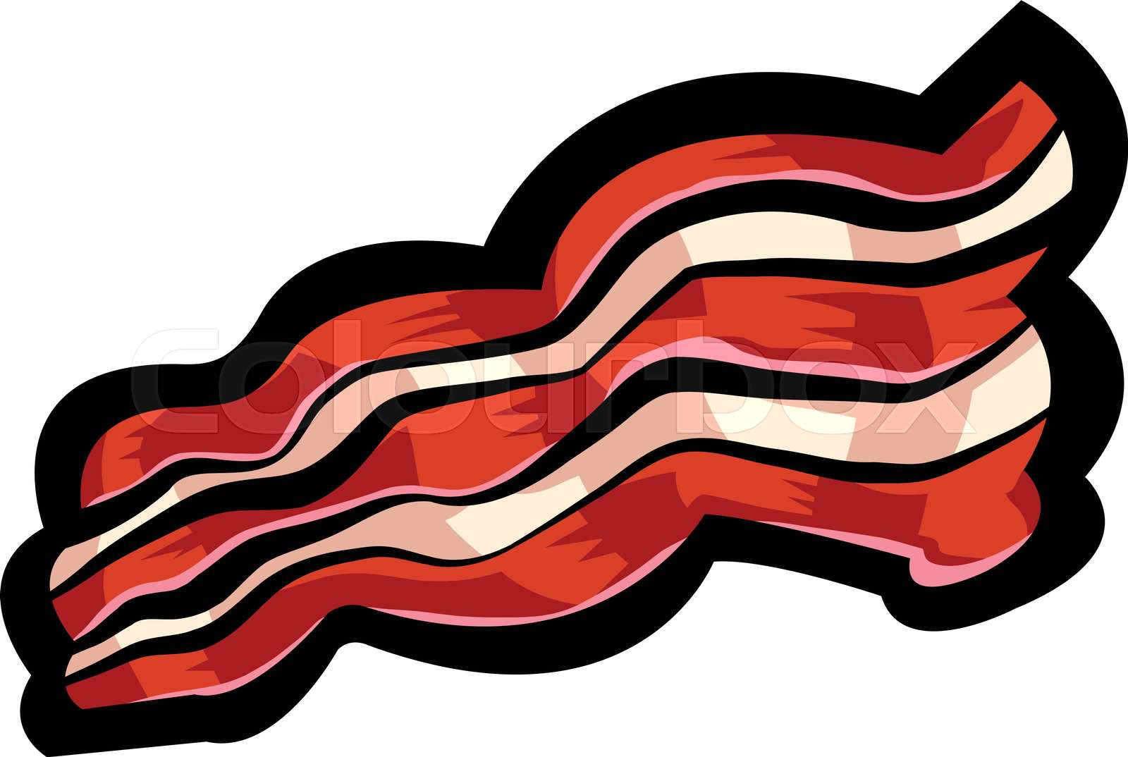 Bacon vector | Stock vector | Colourbox