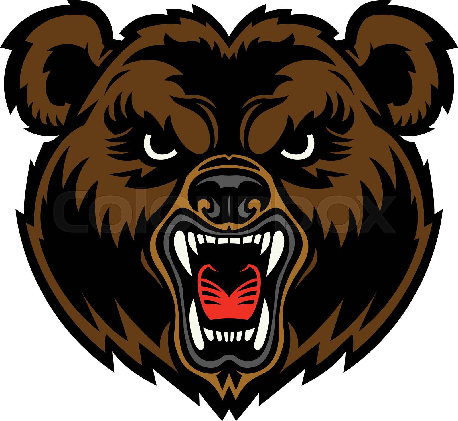 Bear Face | Stock vector | Colourbox