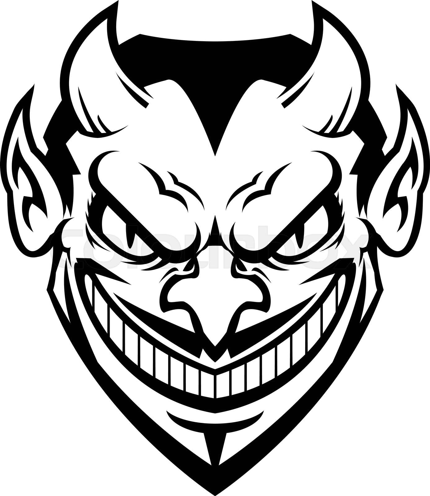 Devil Face | Stock vector | Colourbox