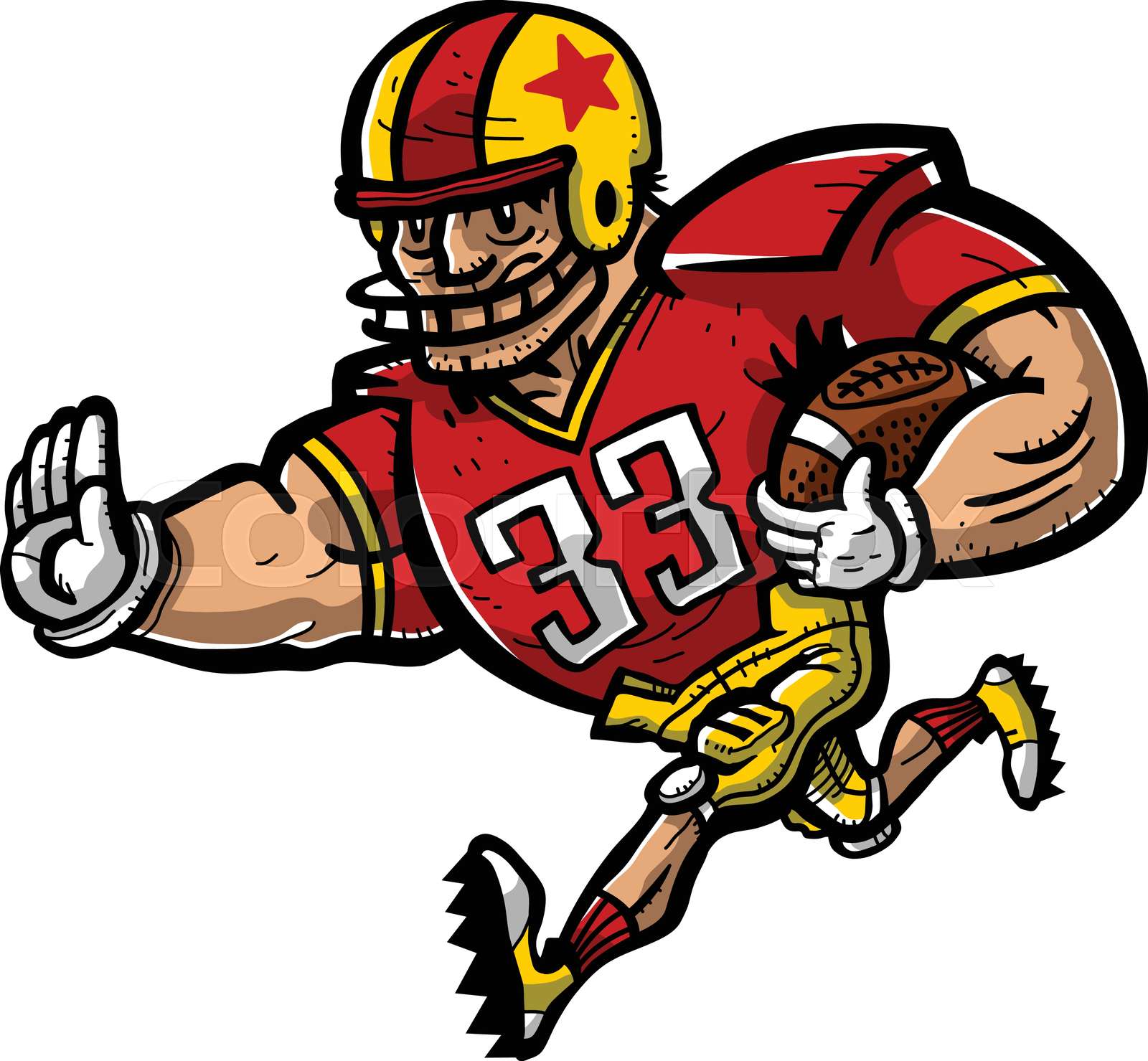 American Football Player Cartoons