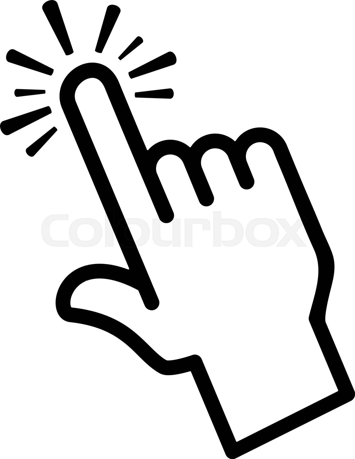 Finger Touch Vector Icon | Stock vector | Colourbox