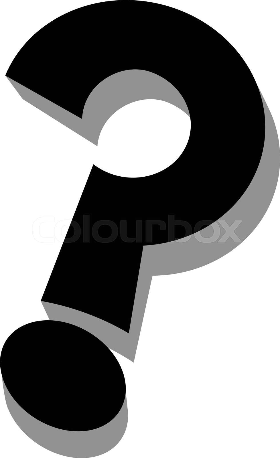 Question mark cartoon vector icon | Stock vector | Colourbox