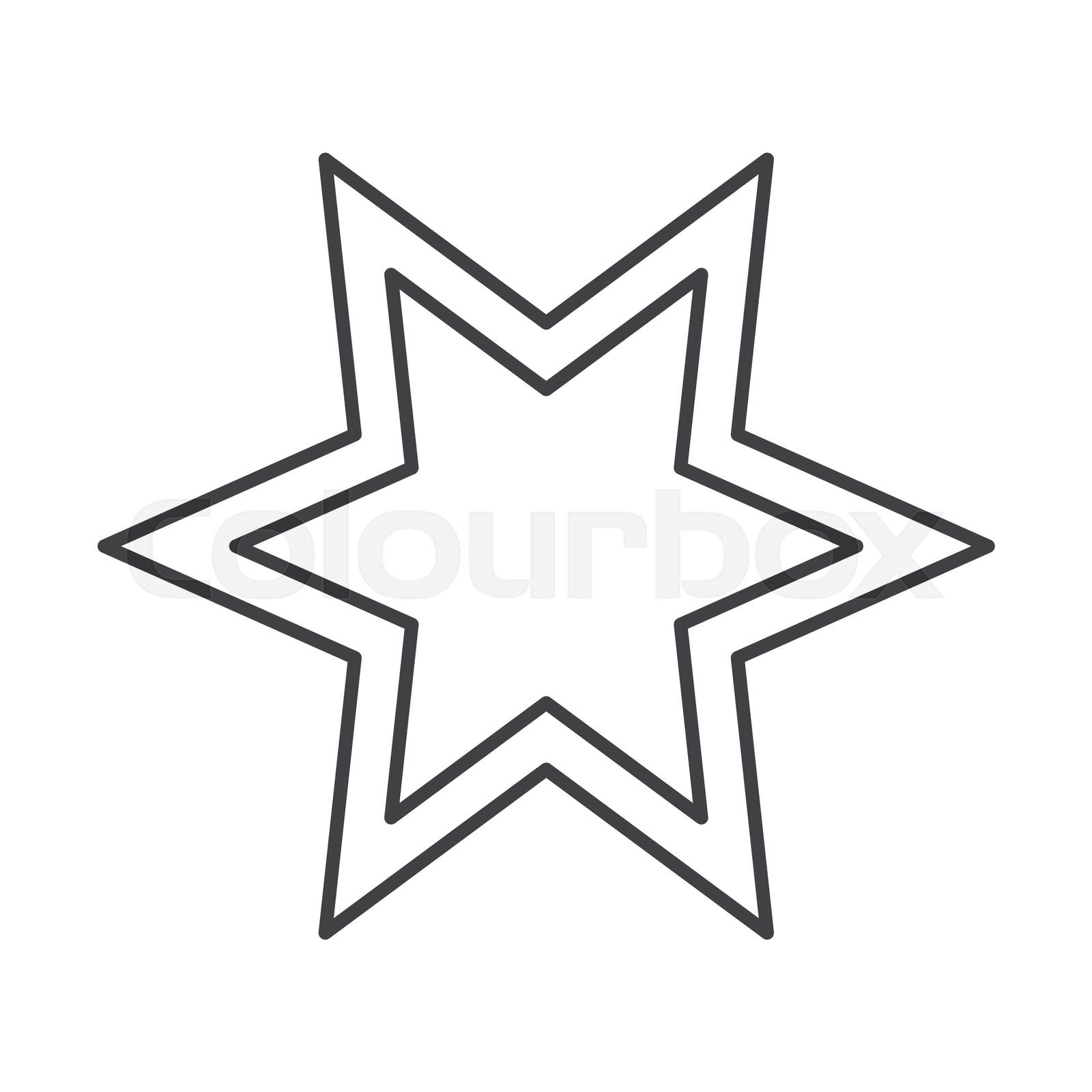 stern, form, icon | Stock-Vektor | Colourbox