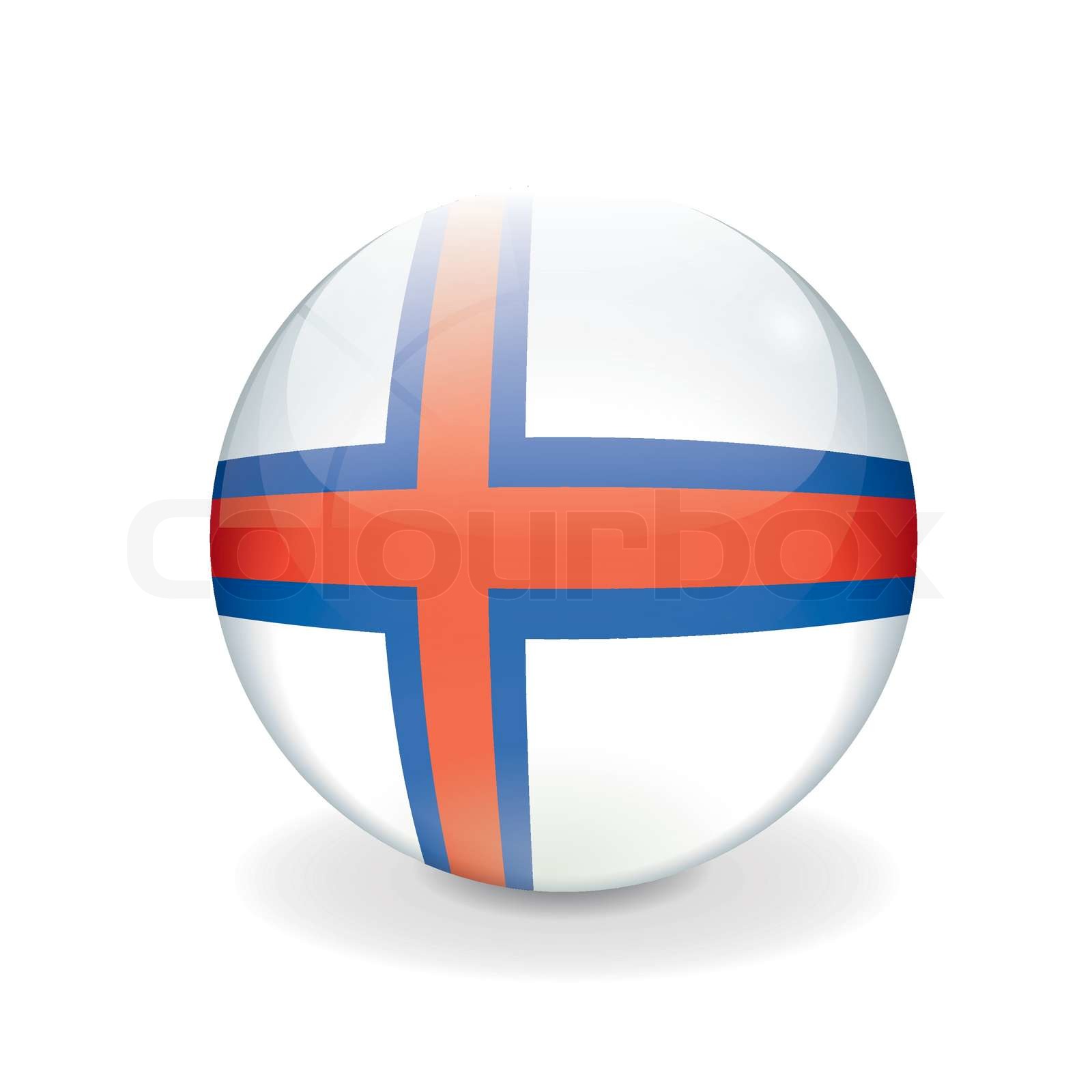 Færøerne vektor flag europa | Stock vektor | Colourbox