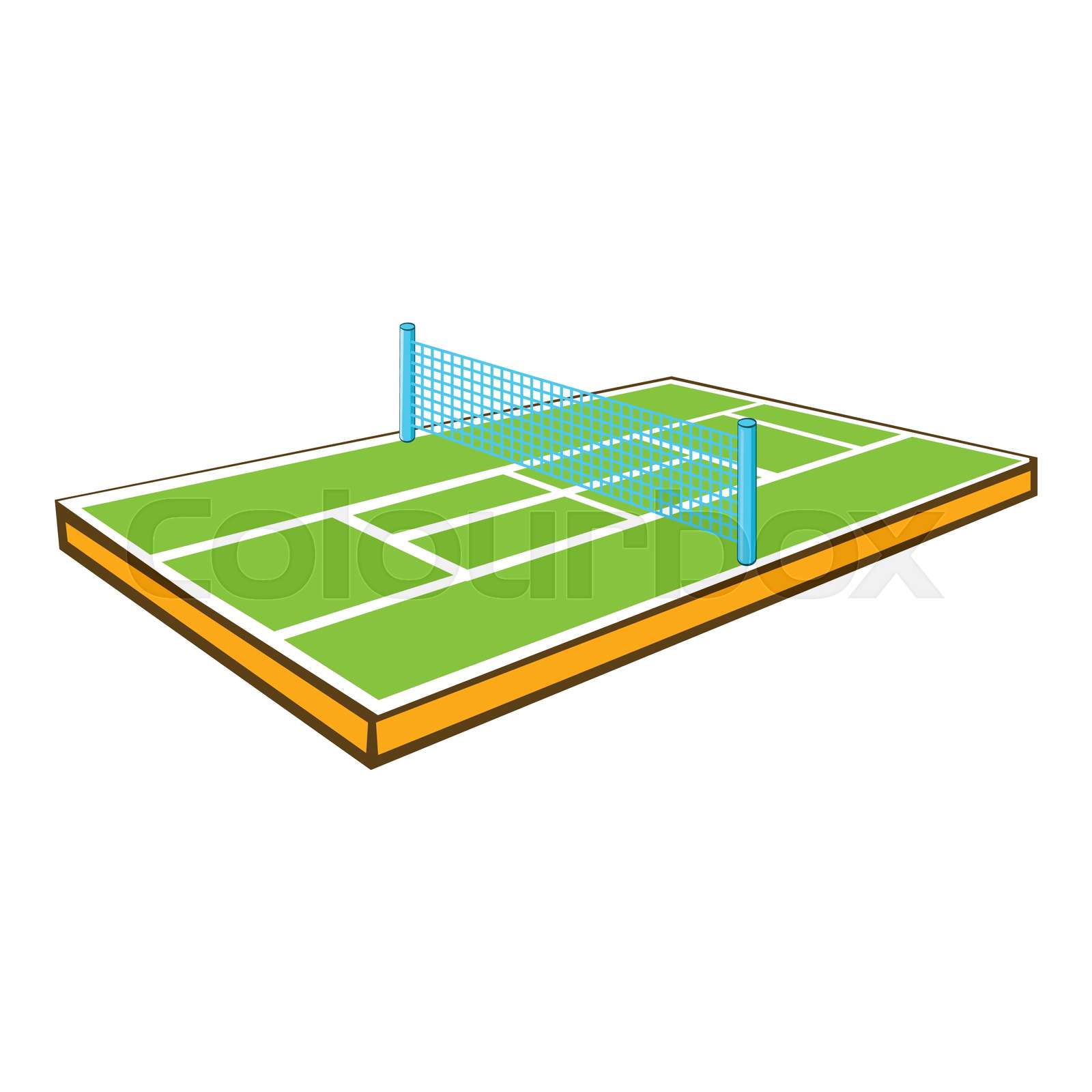 Tennis Net Cartoon