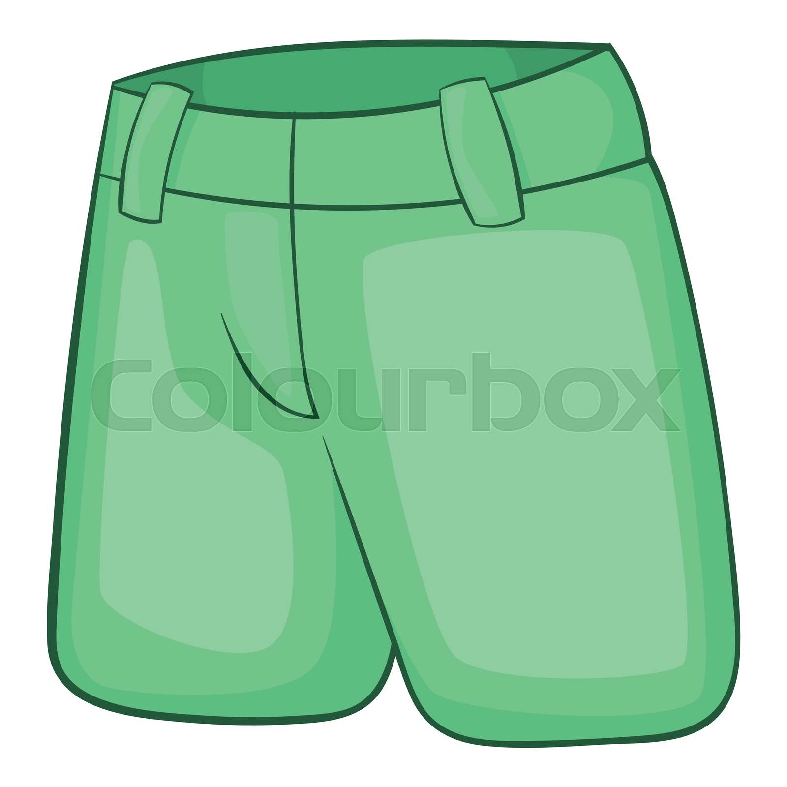 Mens classic shorts icon, cartoon style | Stock vector | Colourbox