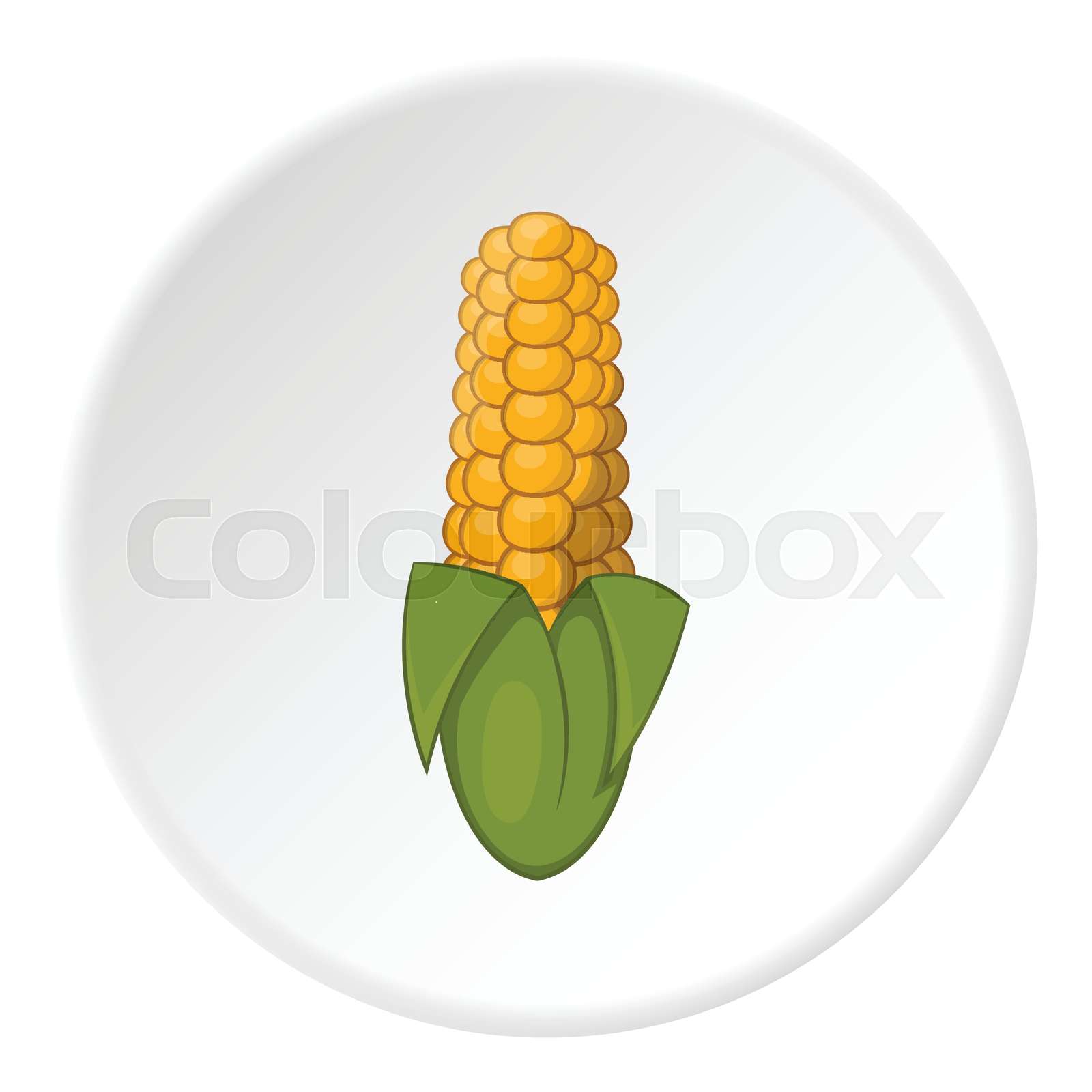 Corn icon, cartoon style | Stock vector | Colourbox