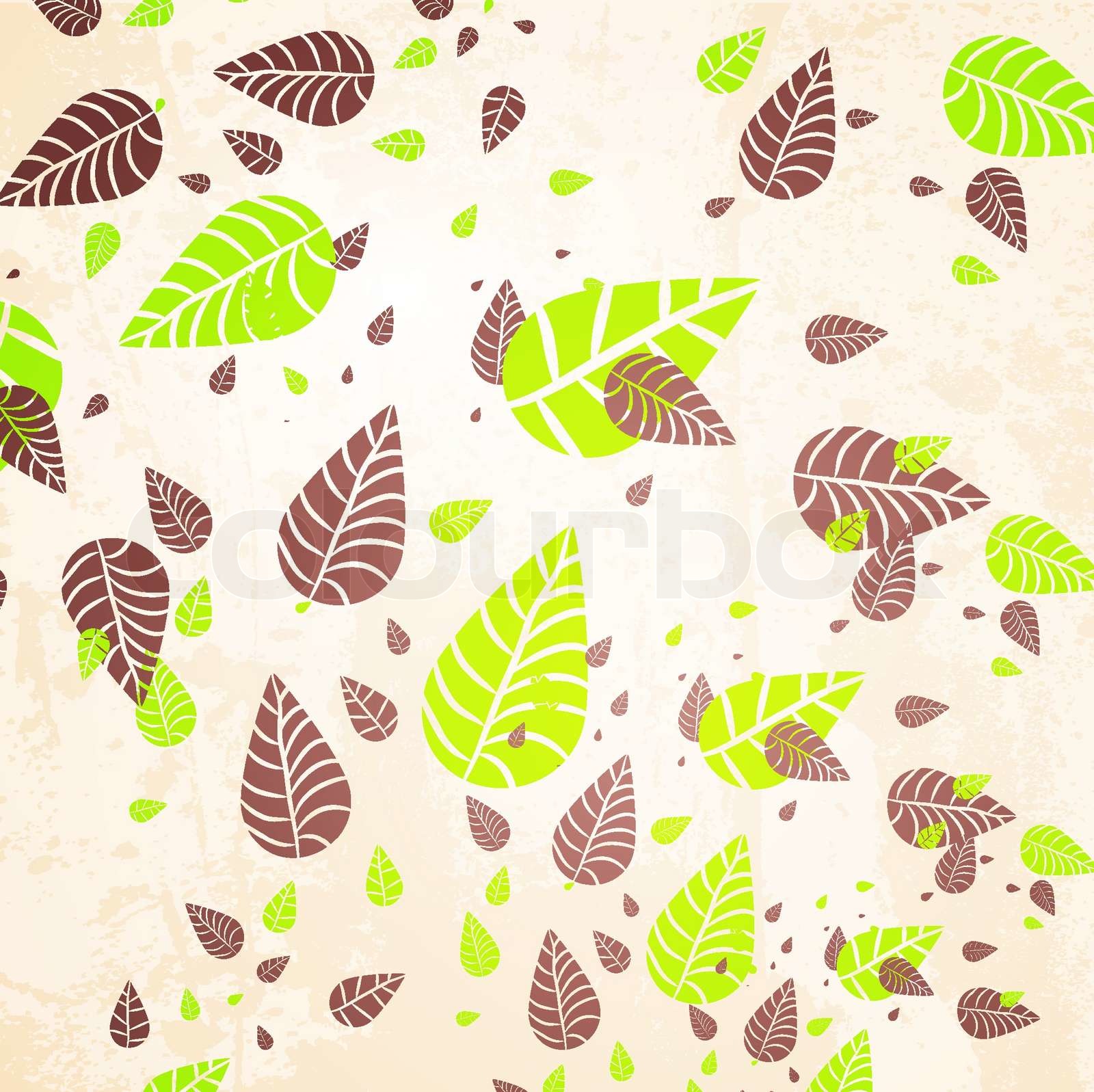 abstract leaf design | Stock vector | Colourbox