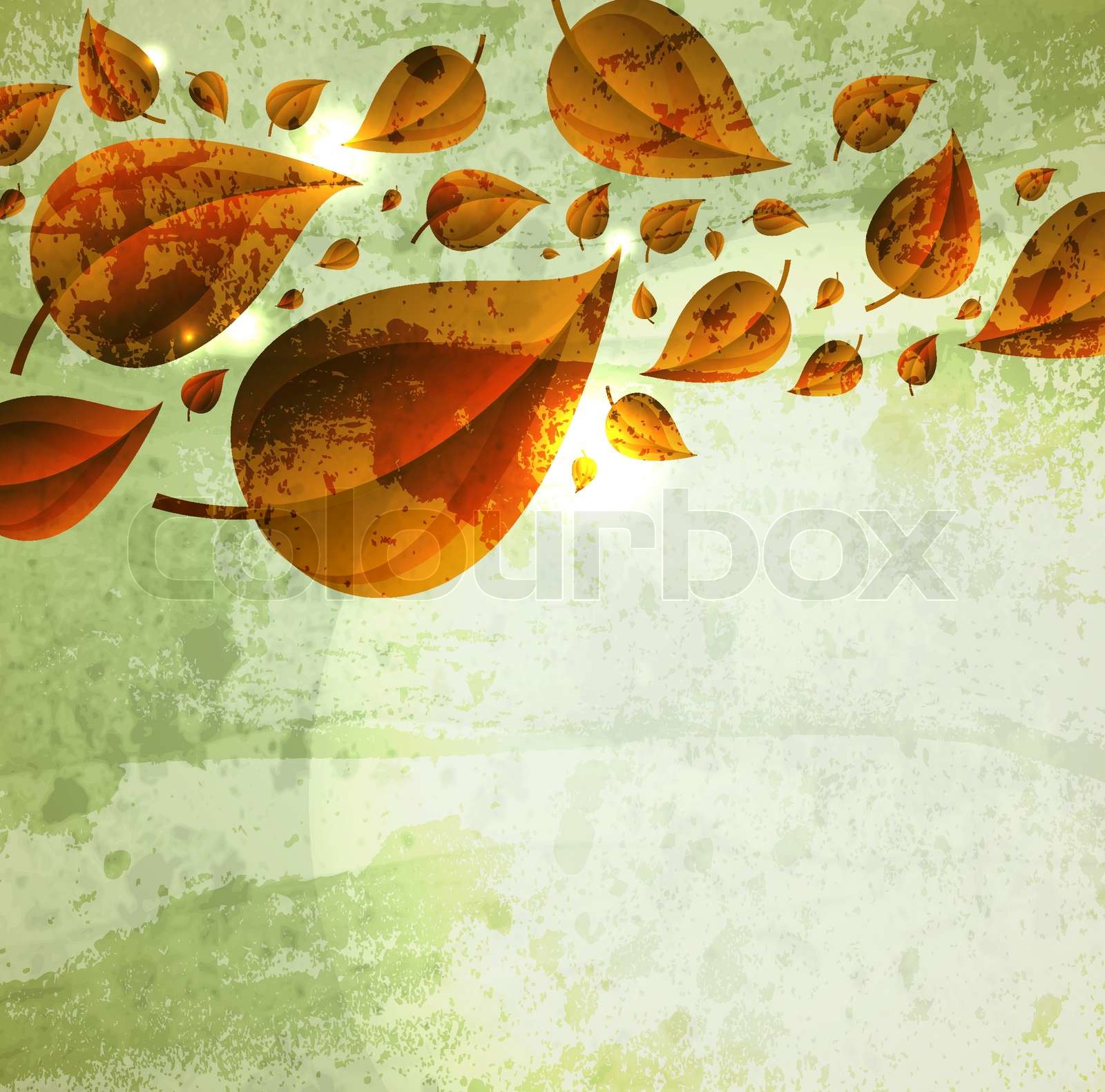 abstract leaf design | Stock vector | Colourbox
