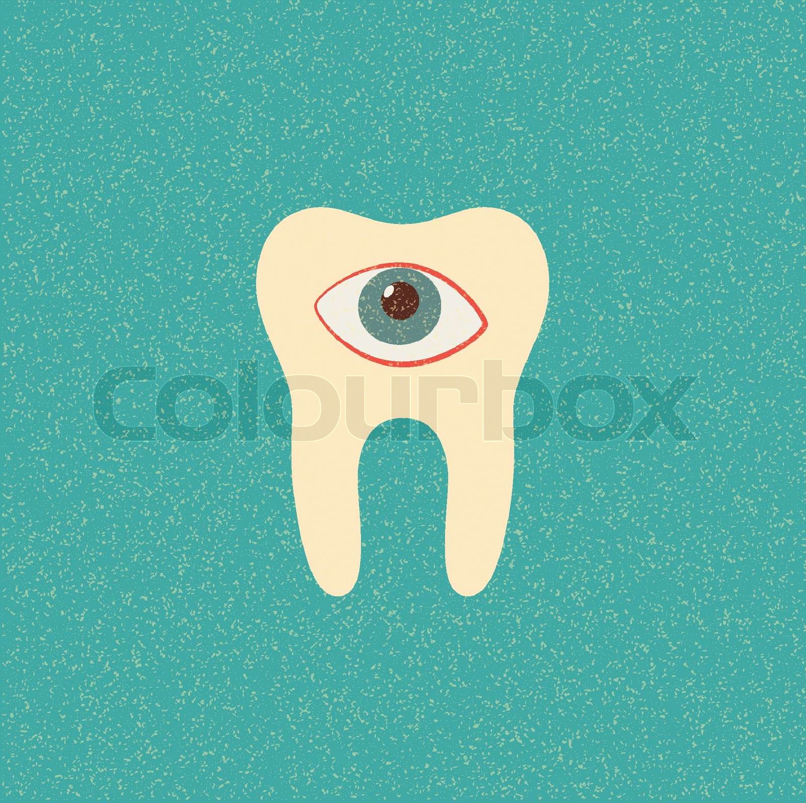 tooth retro poster | Stock vector | Colourbox