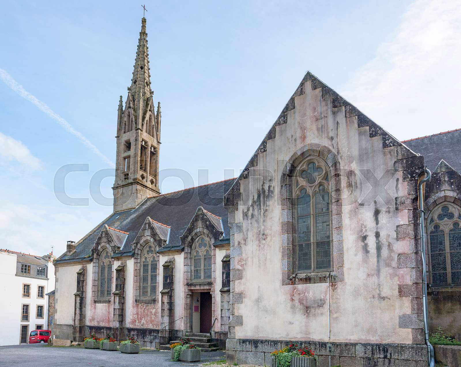 church at Pont-Aven in Brittany | Stock image | Colourbox