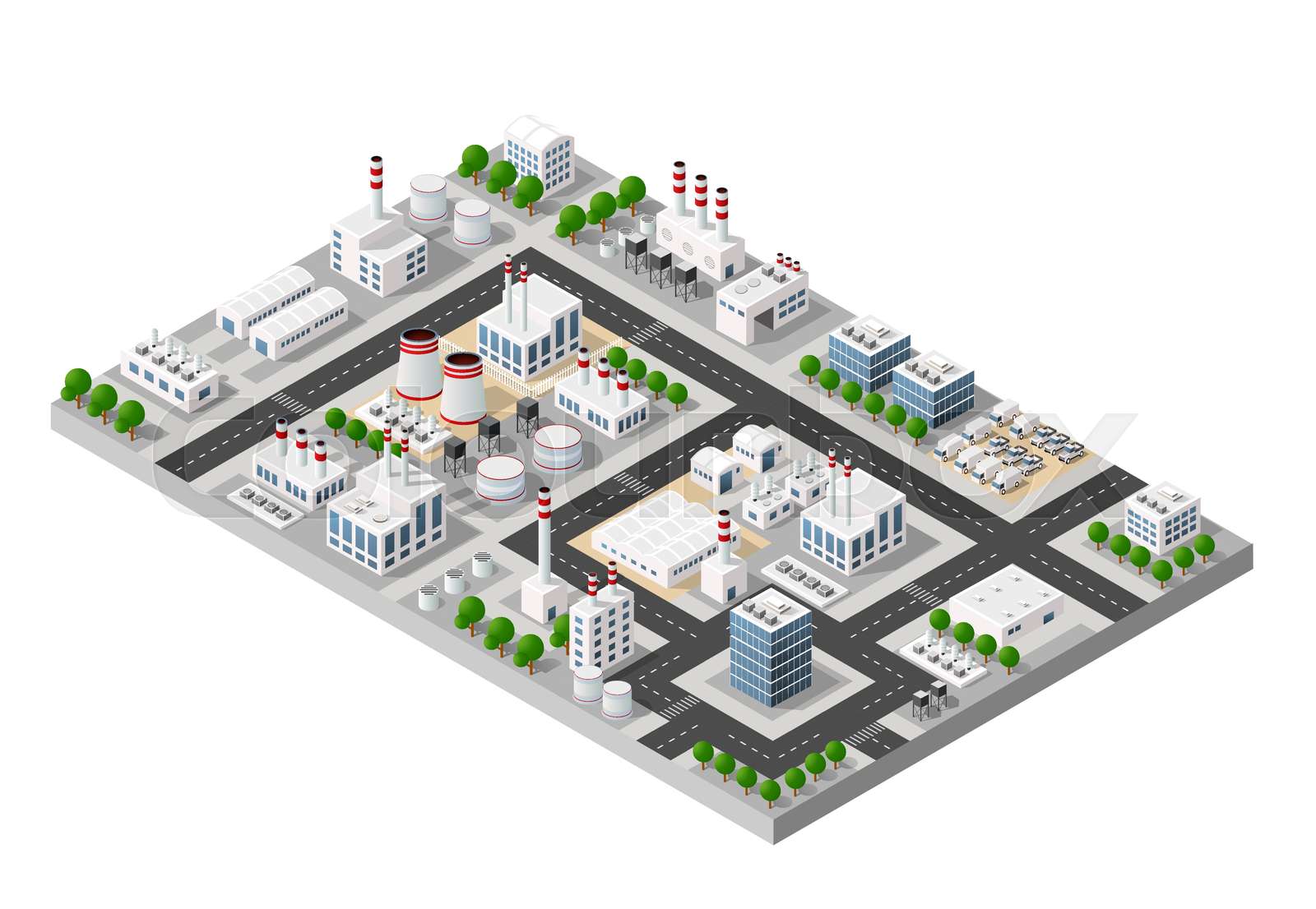 The perspective view | Stock vector | Colourbox