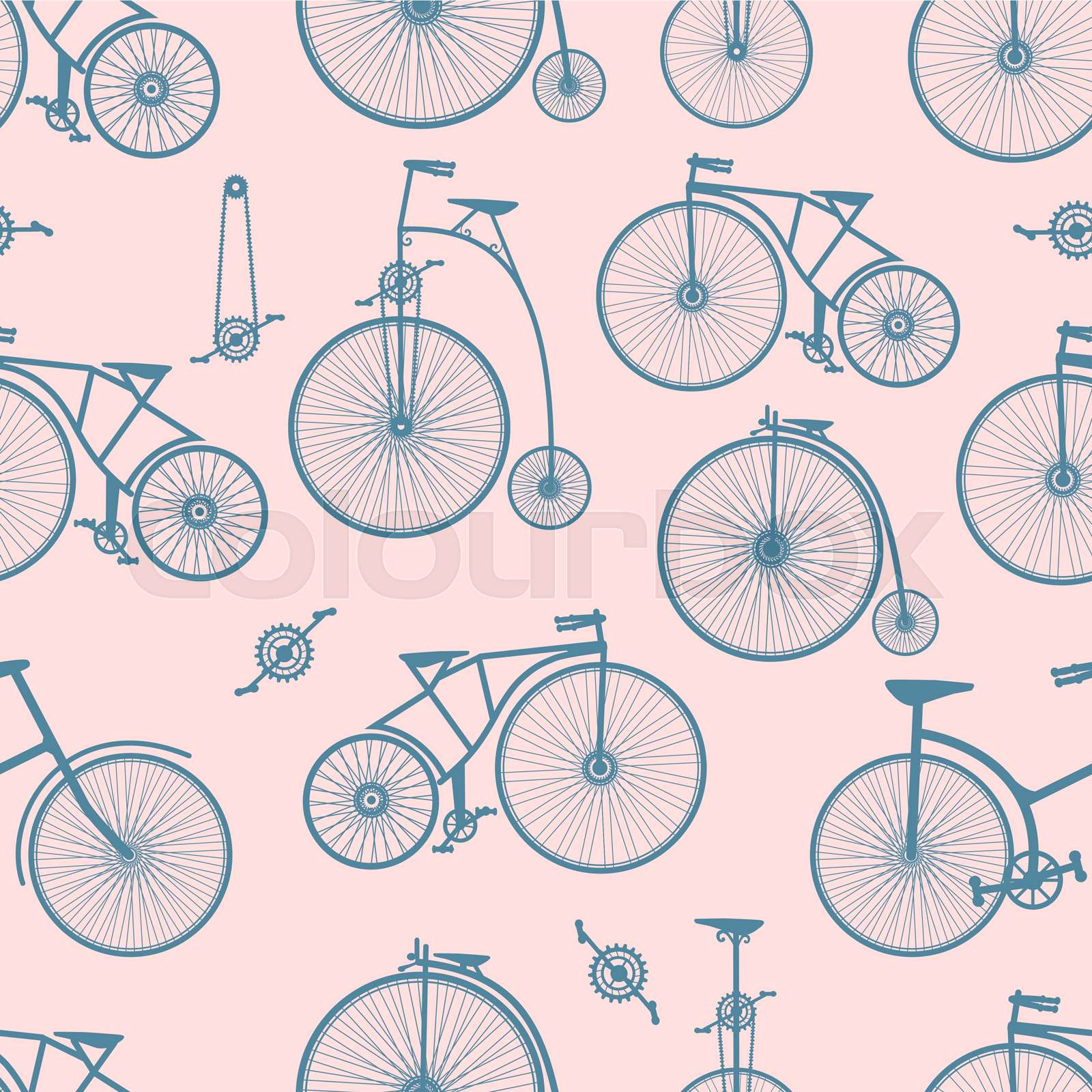 Background bicycle seamless | Stock vector | Colourbox