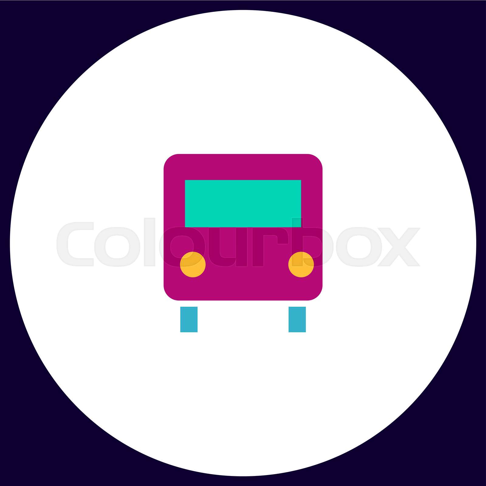 Bus computer symbol | Stock vector | Colourbox