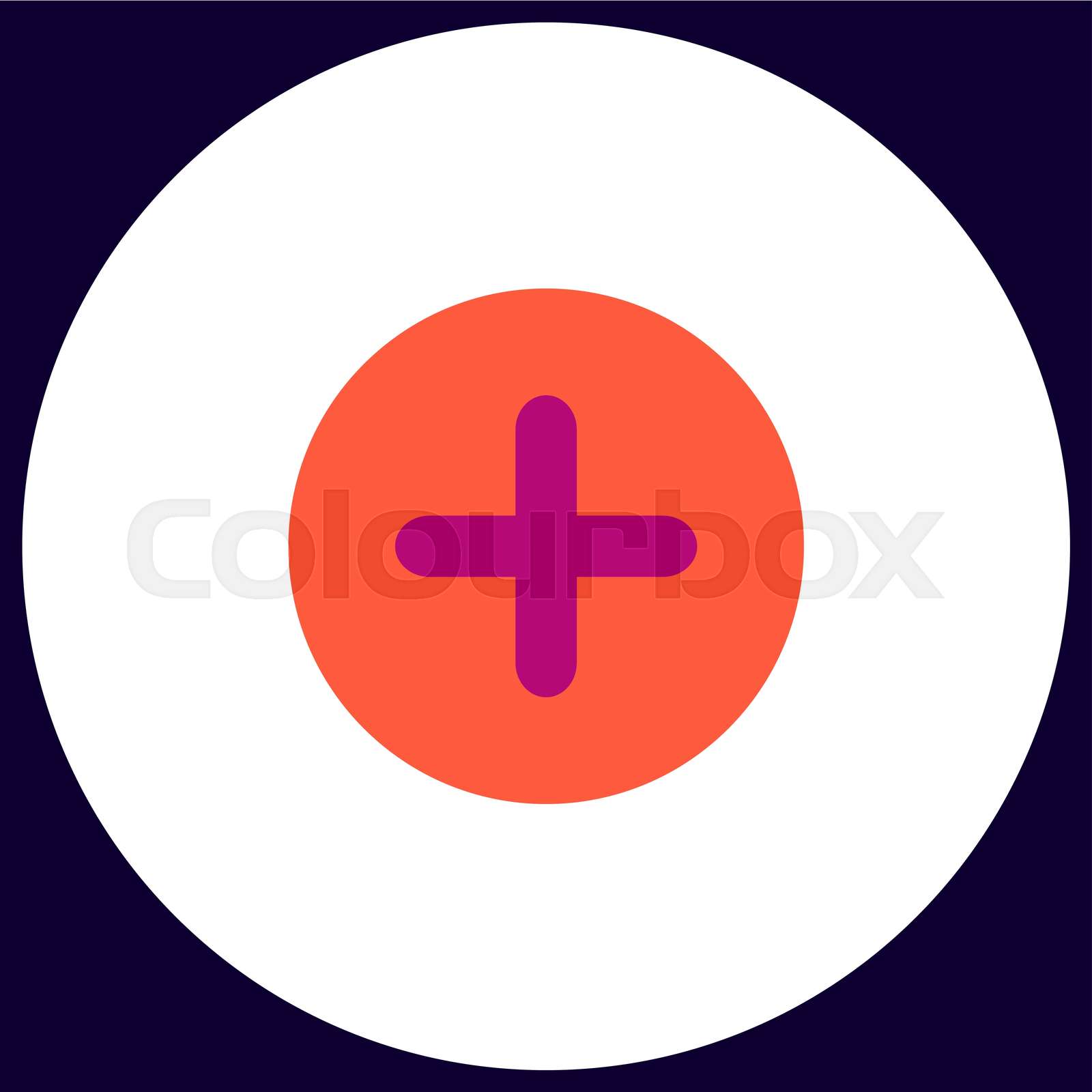 Plus computer symbol | Stock vector | Colourbox