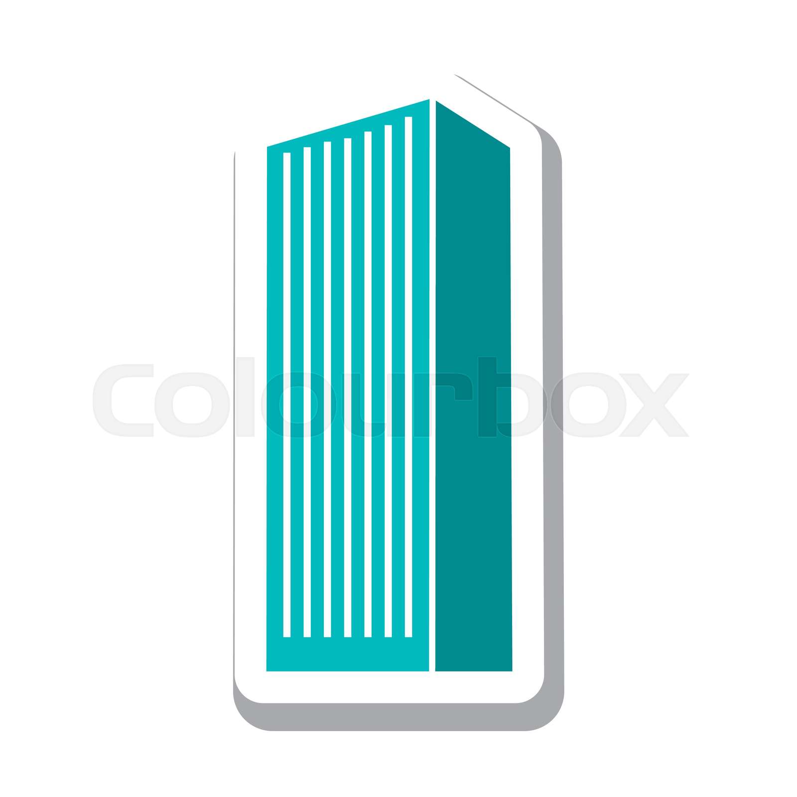 city building pictogram icon image | Stock vector | Colourbox