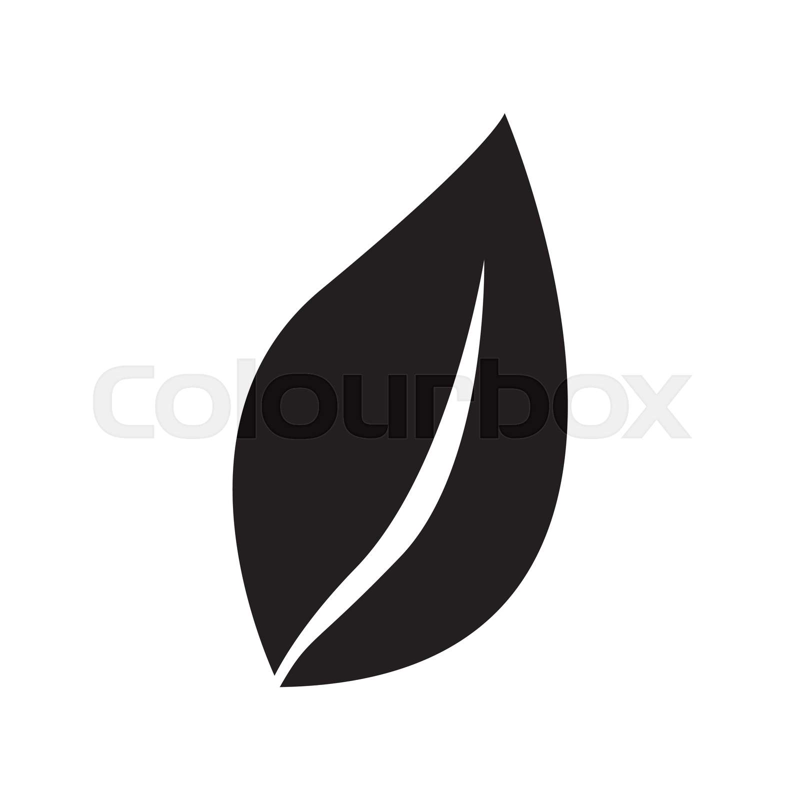 simple leaf icon image | Stock vector | Colourbox