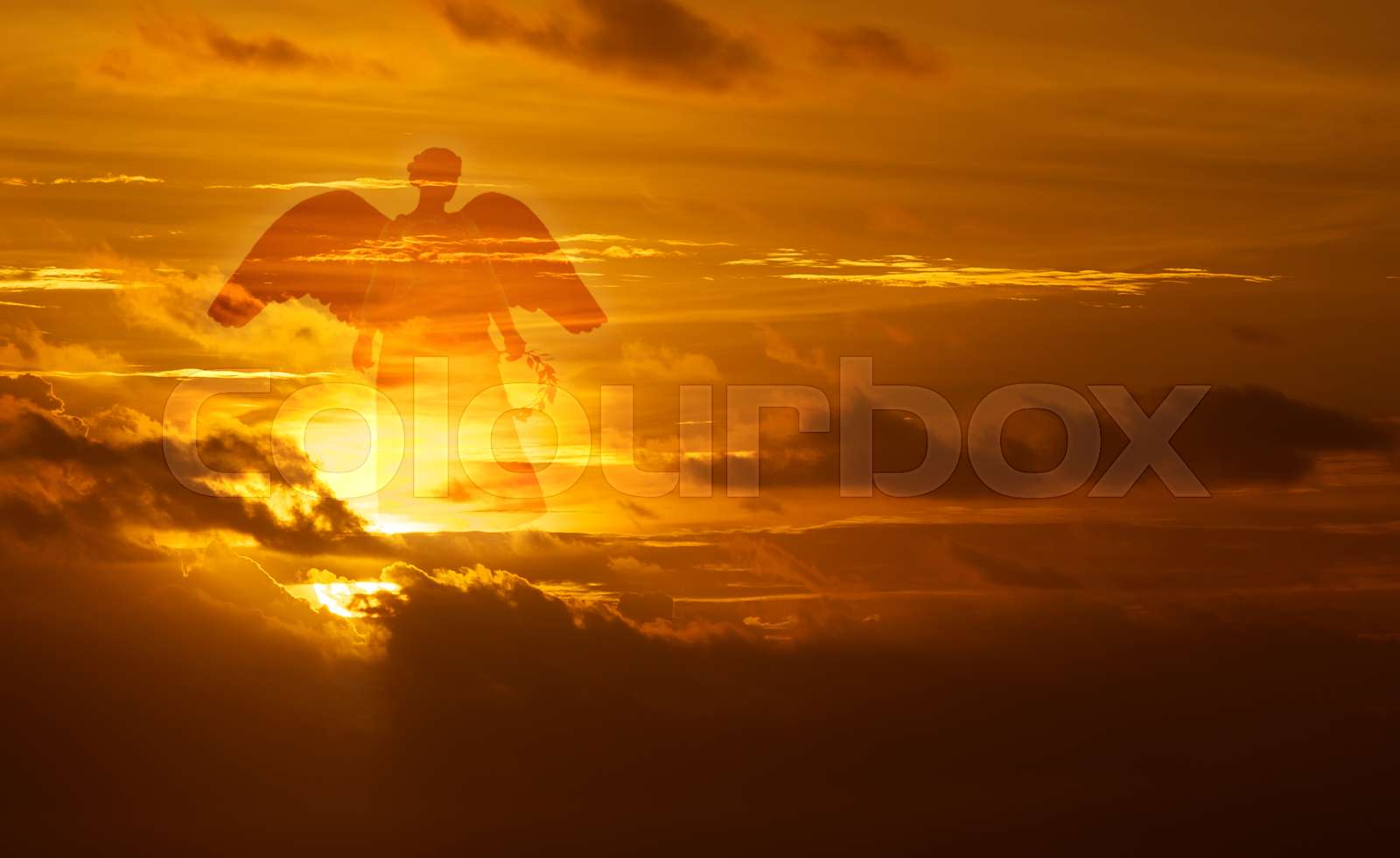 Beautiful angel in heaven | Stock image | Colourbox