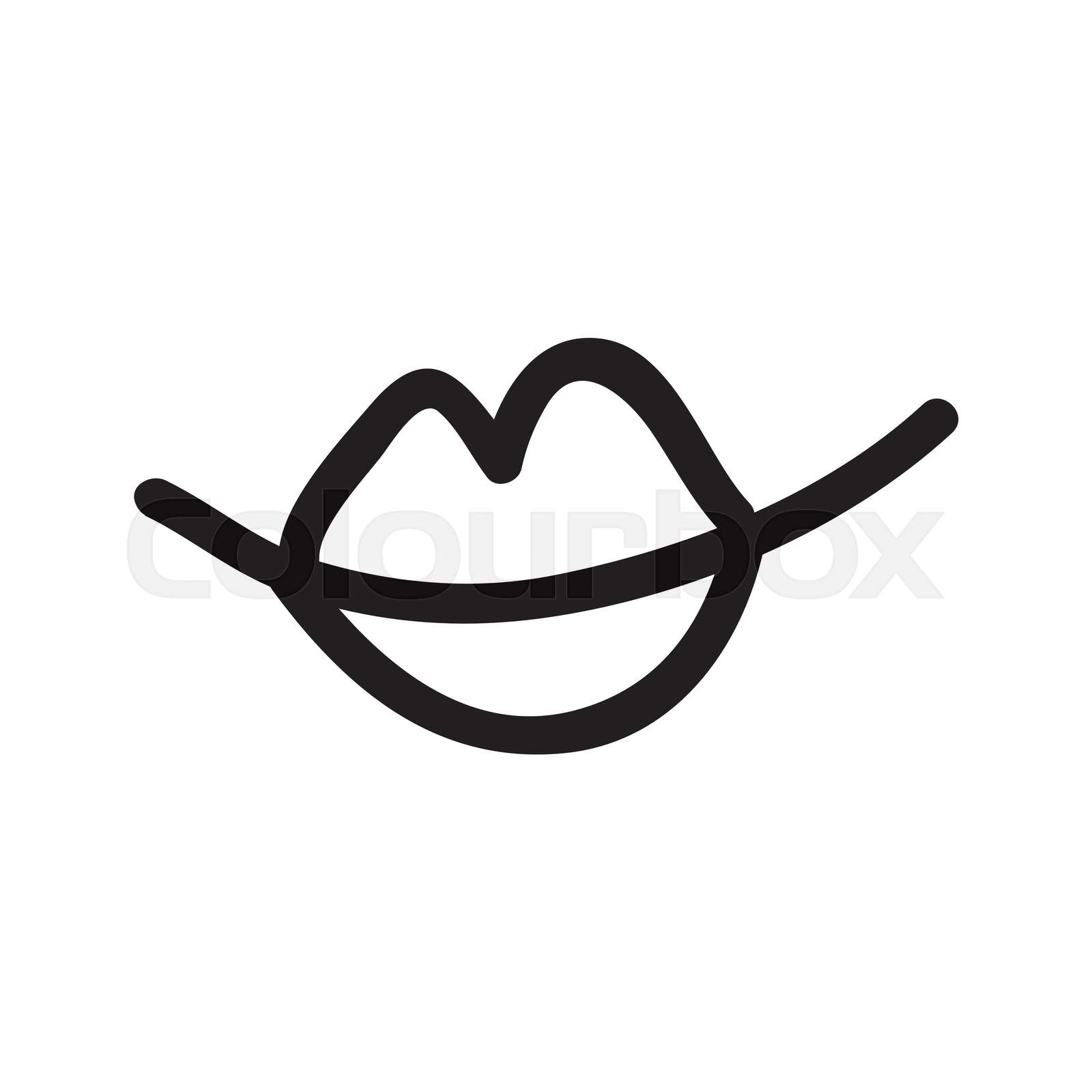 lippen, geöffnet, mund | Stock-Vektor | Colourbox