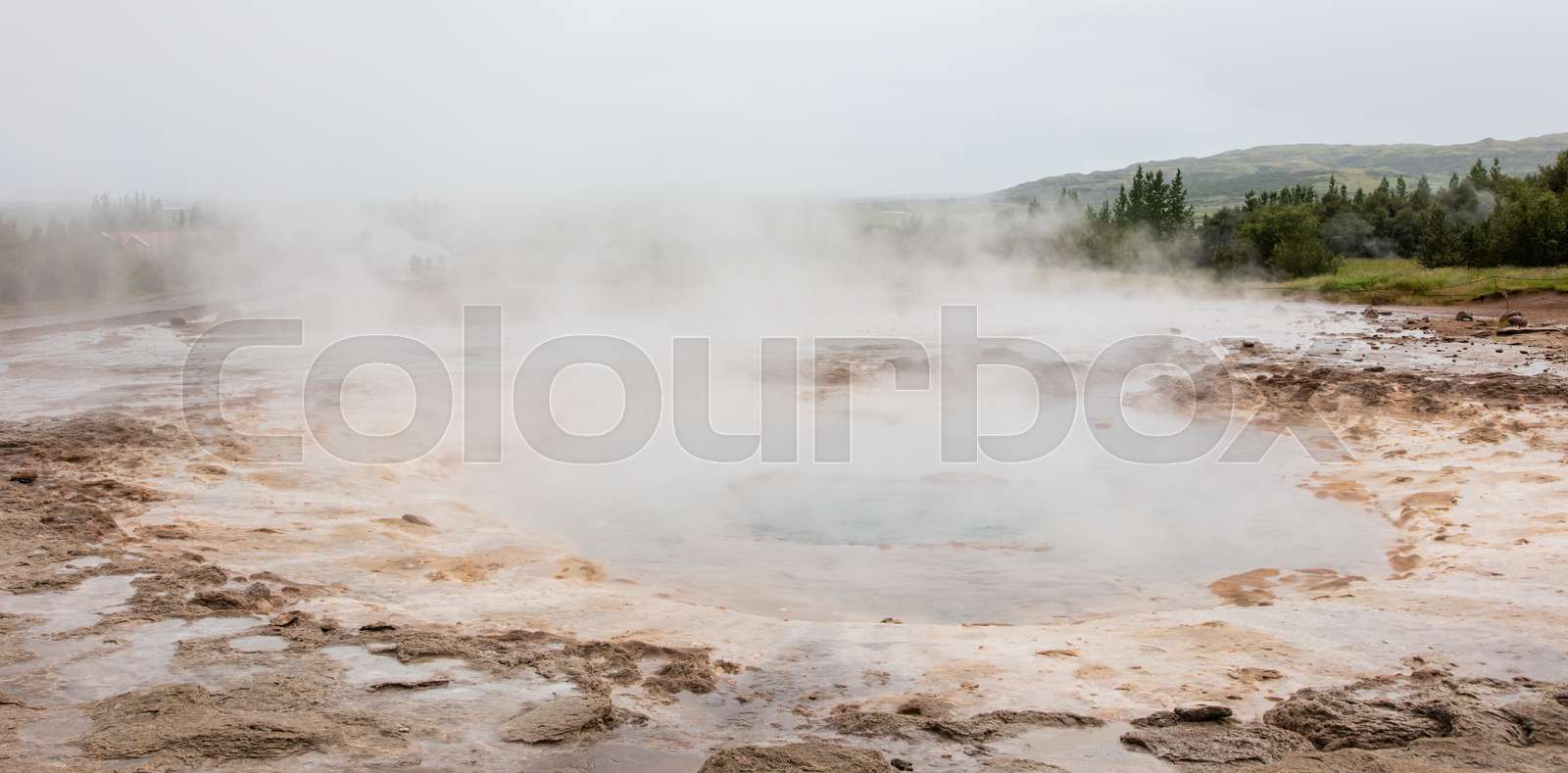 Geothermally active valley of Haukadalur | Stock image | Colourbox