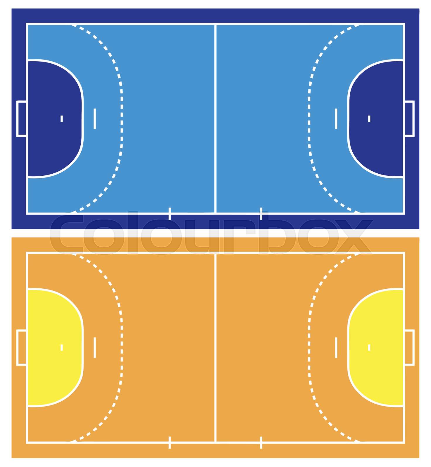 Handball court | Stock vector | Colourbox