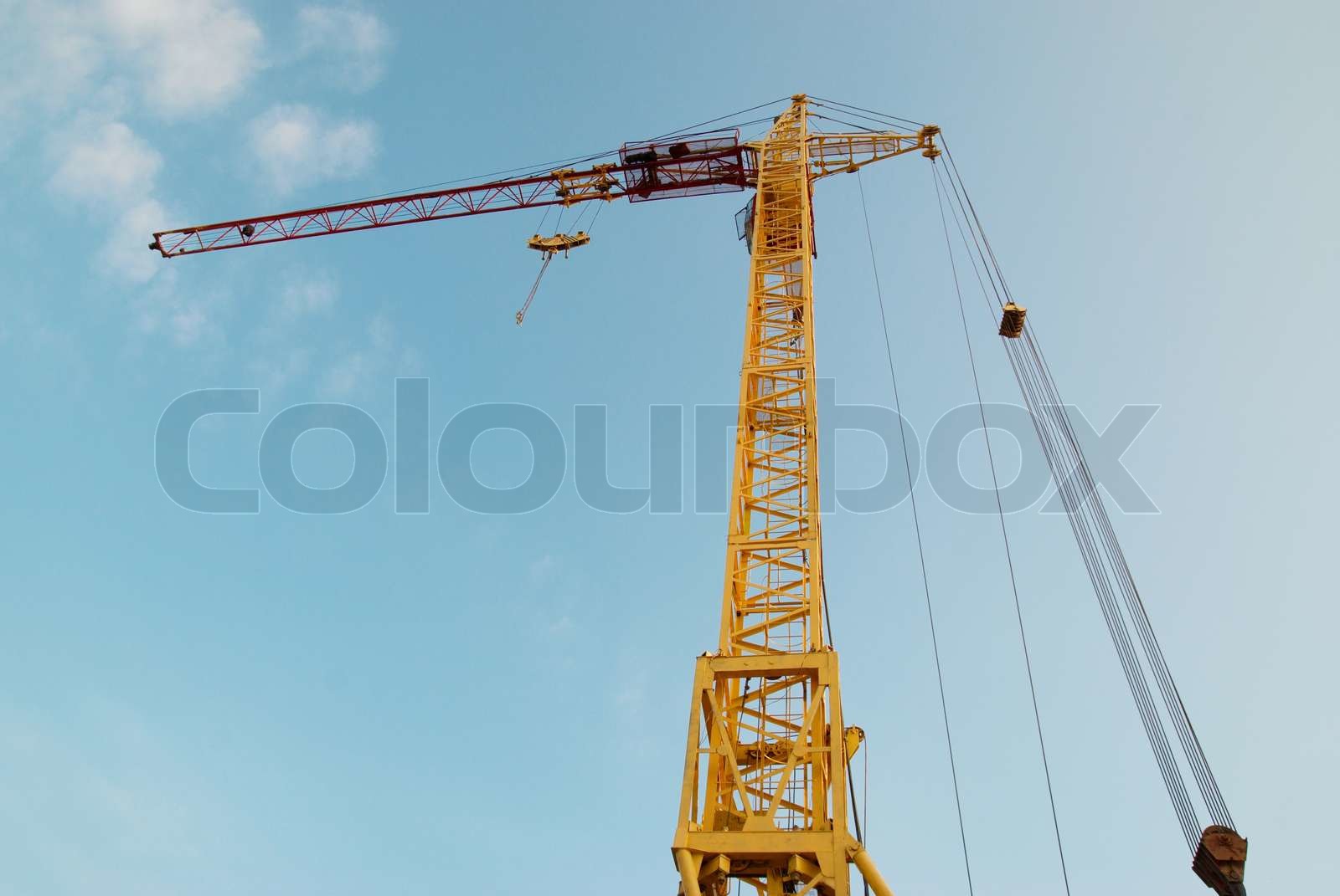 Baukran und Konstruktion. | Stock Bild | Colourbox