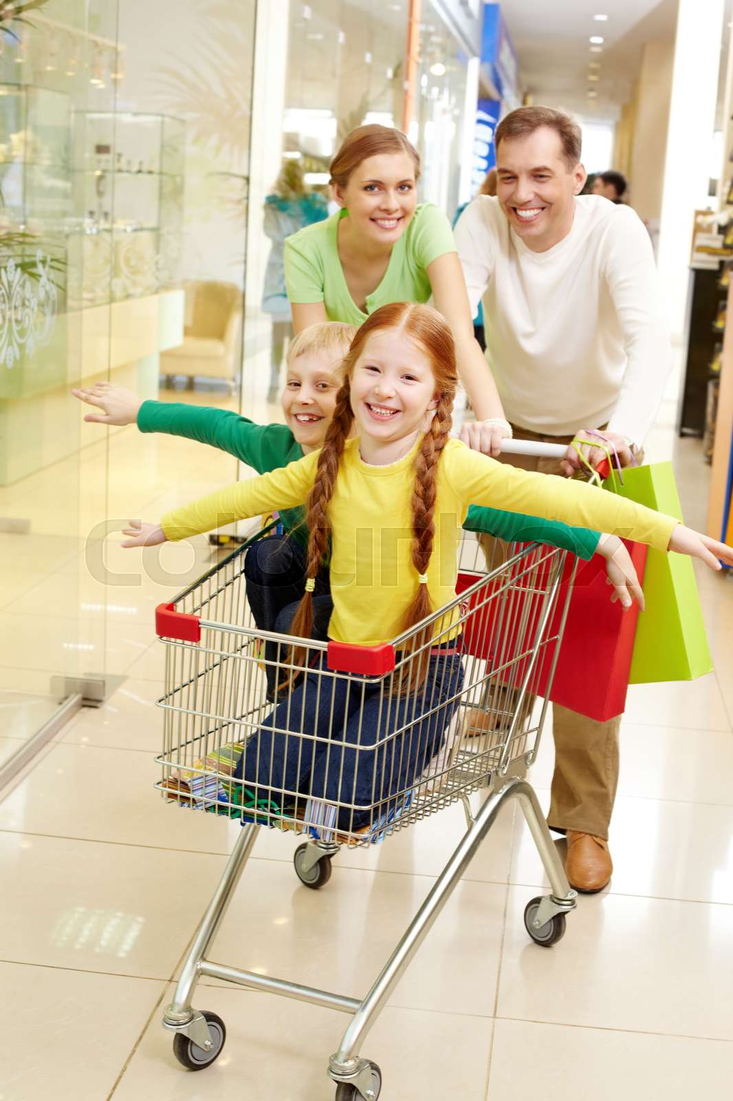 Shopping fun | Stock image | Colourbox