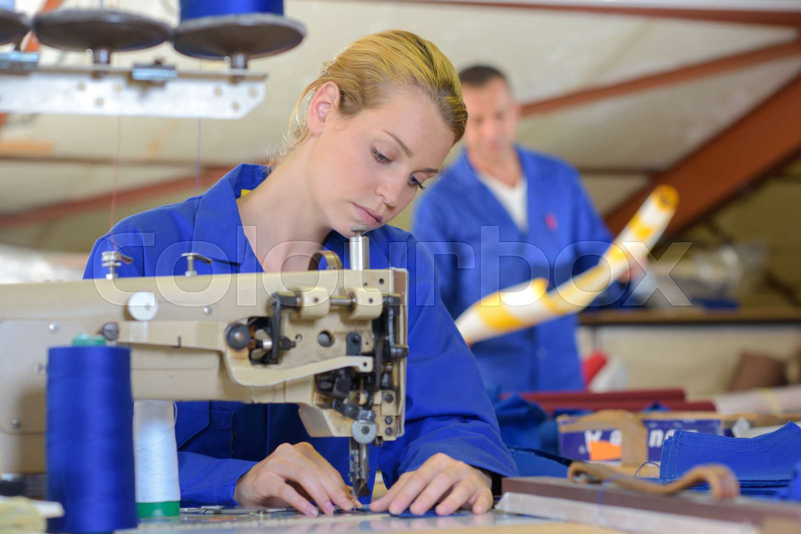 industrial sewing | Stock image | Colourbox