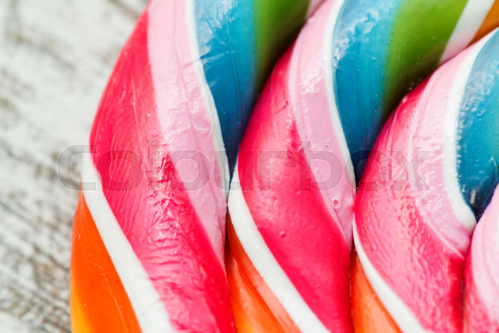 Colors of a close up lollipop | Stock image | Colourbox